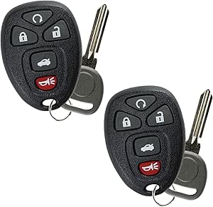 Amazon.com: 2X KeylessOption Keyless Entry Remote Start Fob Car Key ...
