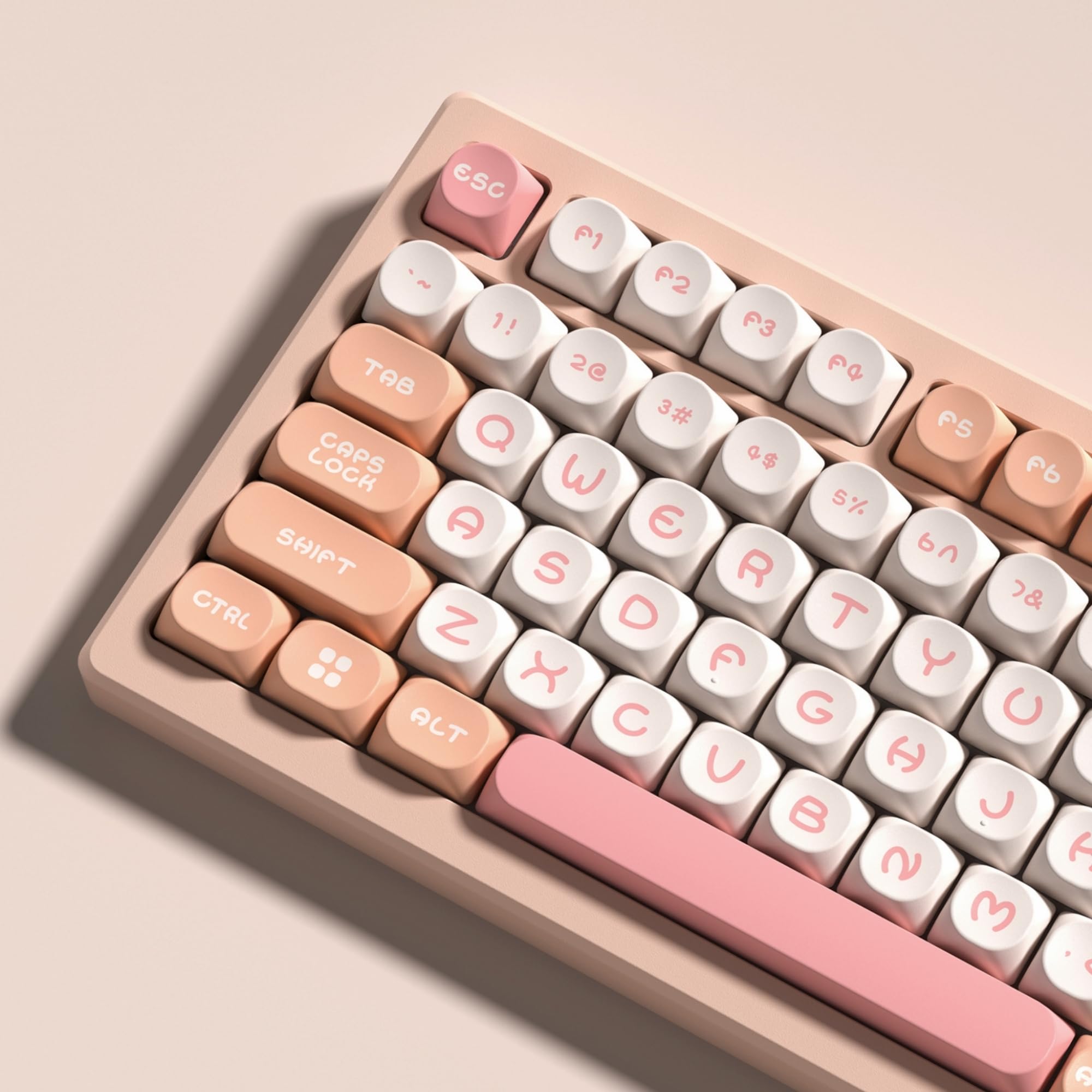 Amazon.com: dagaladoo PBT Key caps - MOA Profile keycap,Orange/Beige ...