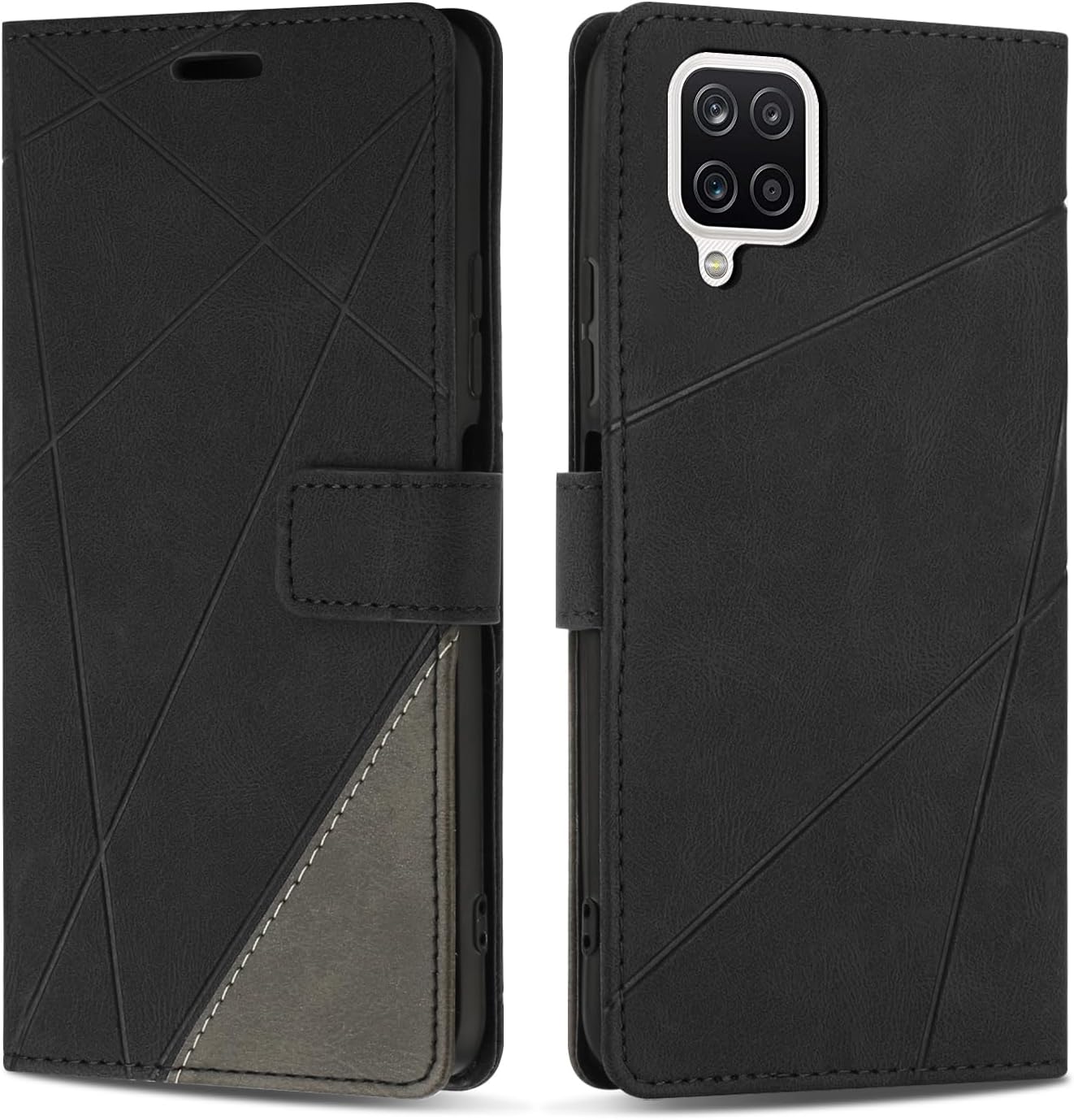 SONWO Case for Samsung Galaxy A12 / Galaxy M12, Premium PU Leather Flip ...