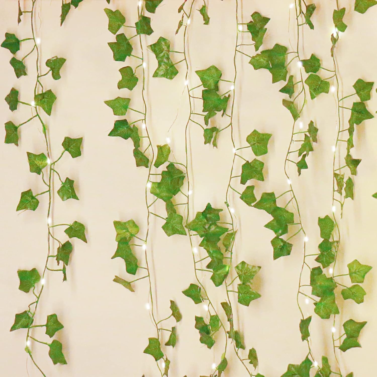 Amazon.com: WO GARZIO Vine String Lights, Artificial Ivy Garlands ...