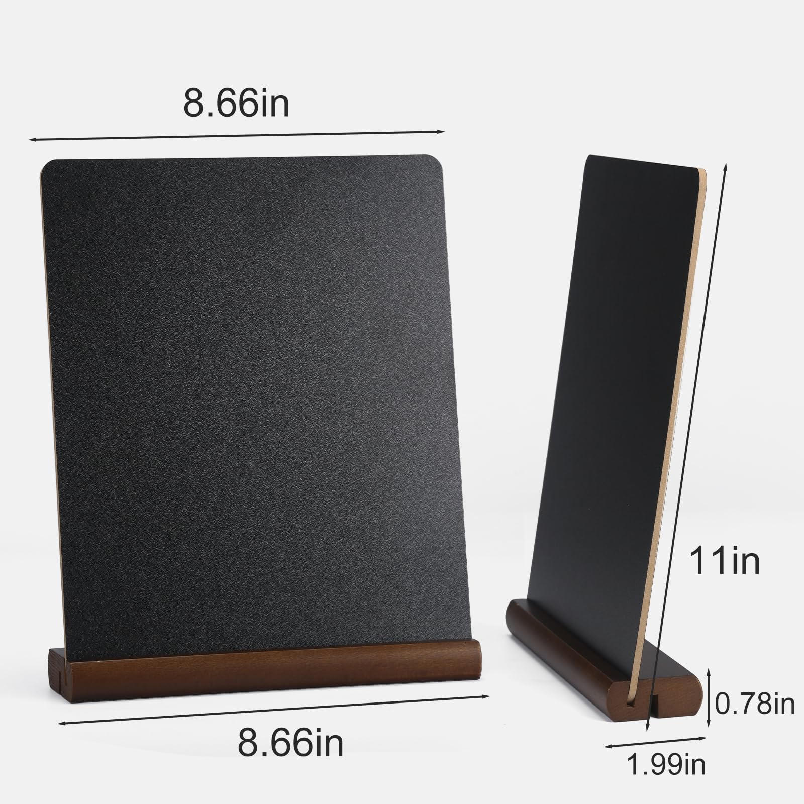Snapklik.com : 4 Pack Chalk Board 8.6 X 11 Inch Tabletop Sign