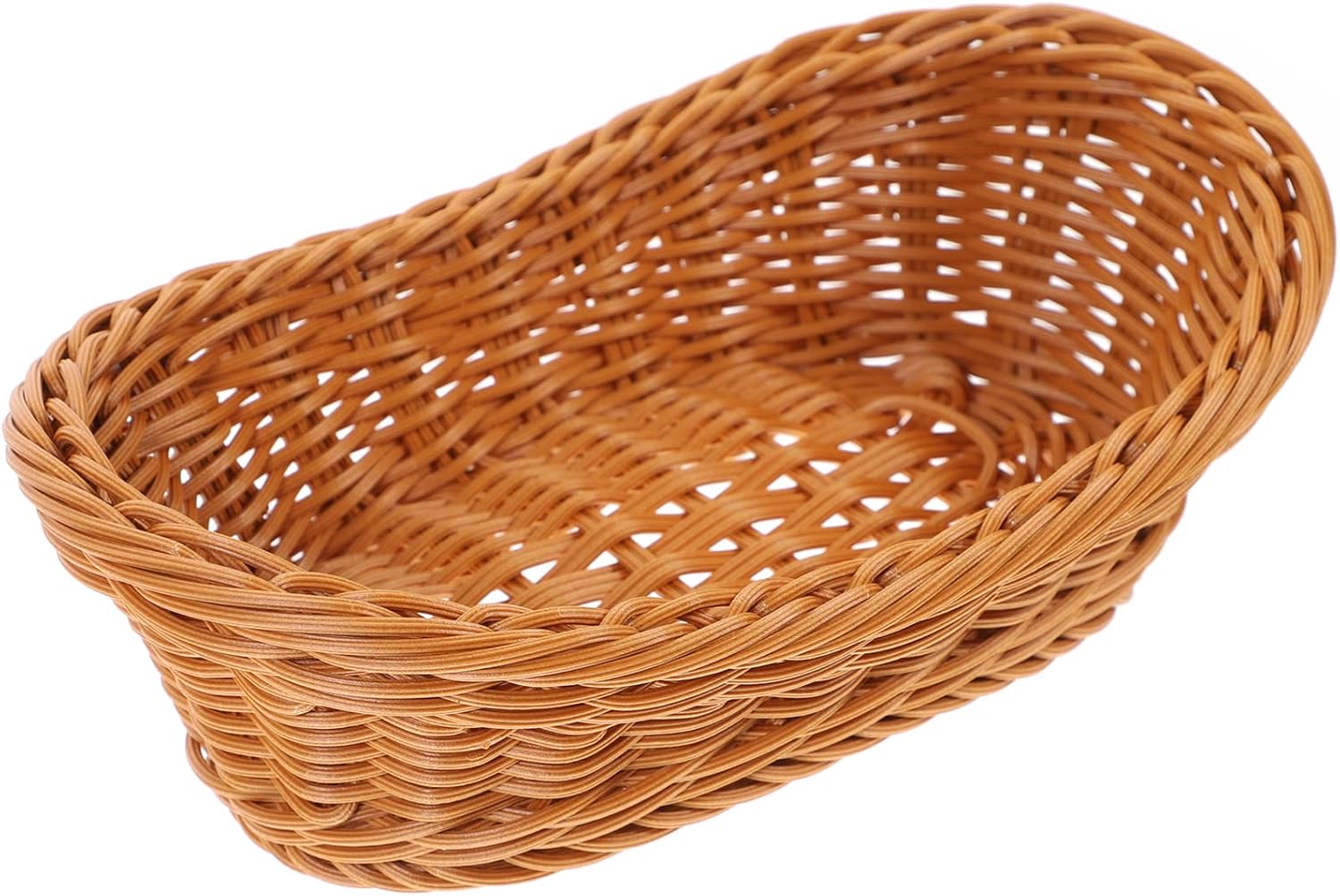 Zerodeko Woven Baskets Oval Rattan Basket Wicker Bread Basket Hand ...