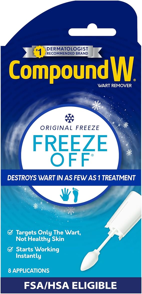 Amazon.com: Compound W Freeze Off Wart Remover, Wart Removal System for ...