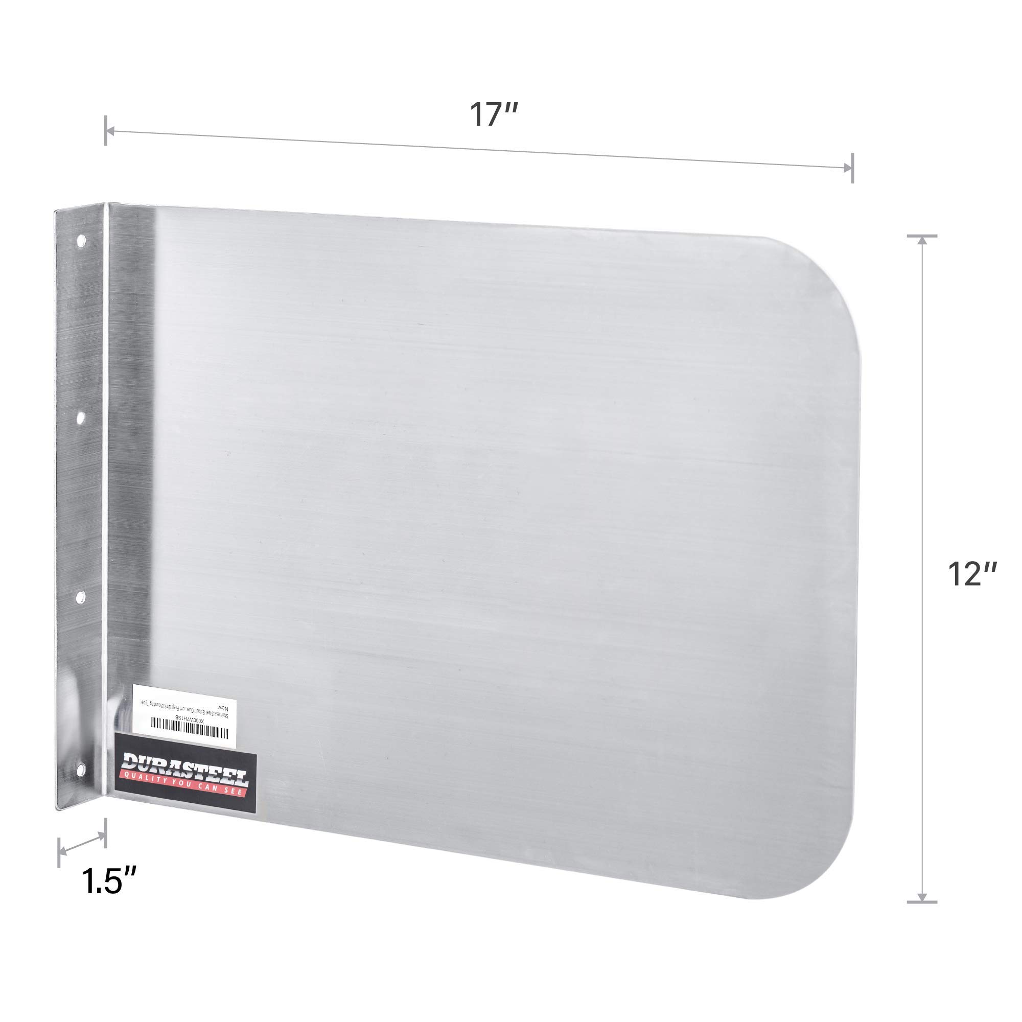 Snapklik.com : DuraSteel Stainless Steel Sink Splash Guard - 17" X 12 ...