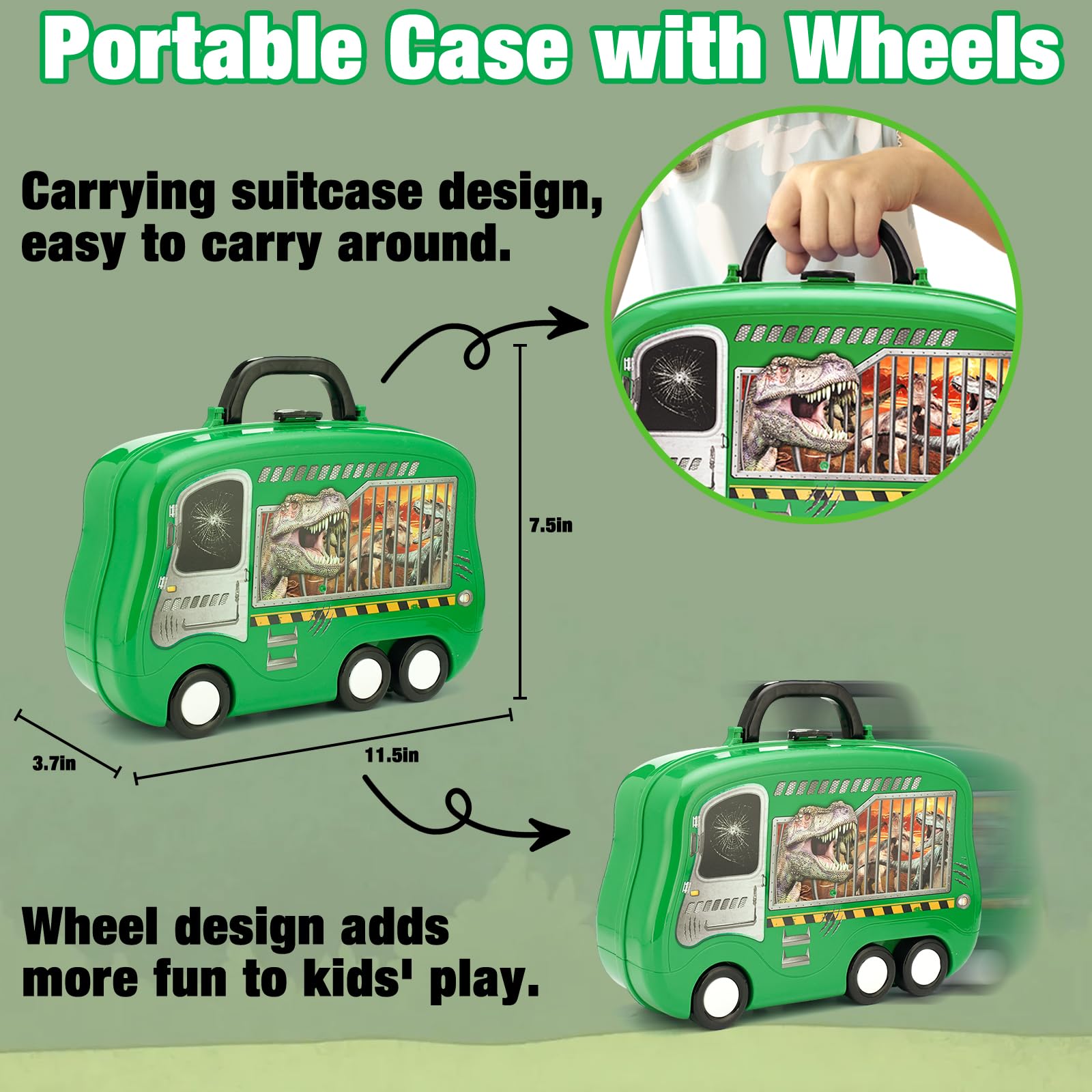 Snapklik.com : Crelloci Dinosaur Color Dough Set Tools Dino World 26 ...