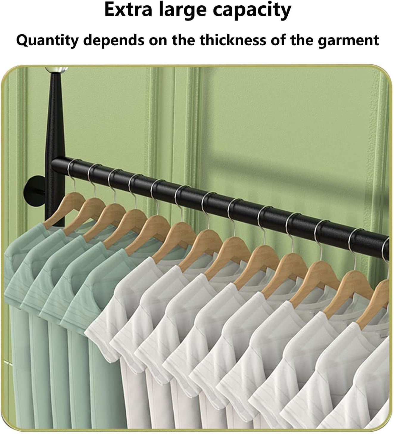 Single Tidy Rails Sturdy Clothes Rack Heavy Duty Metal Clothes Hanging ...