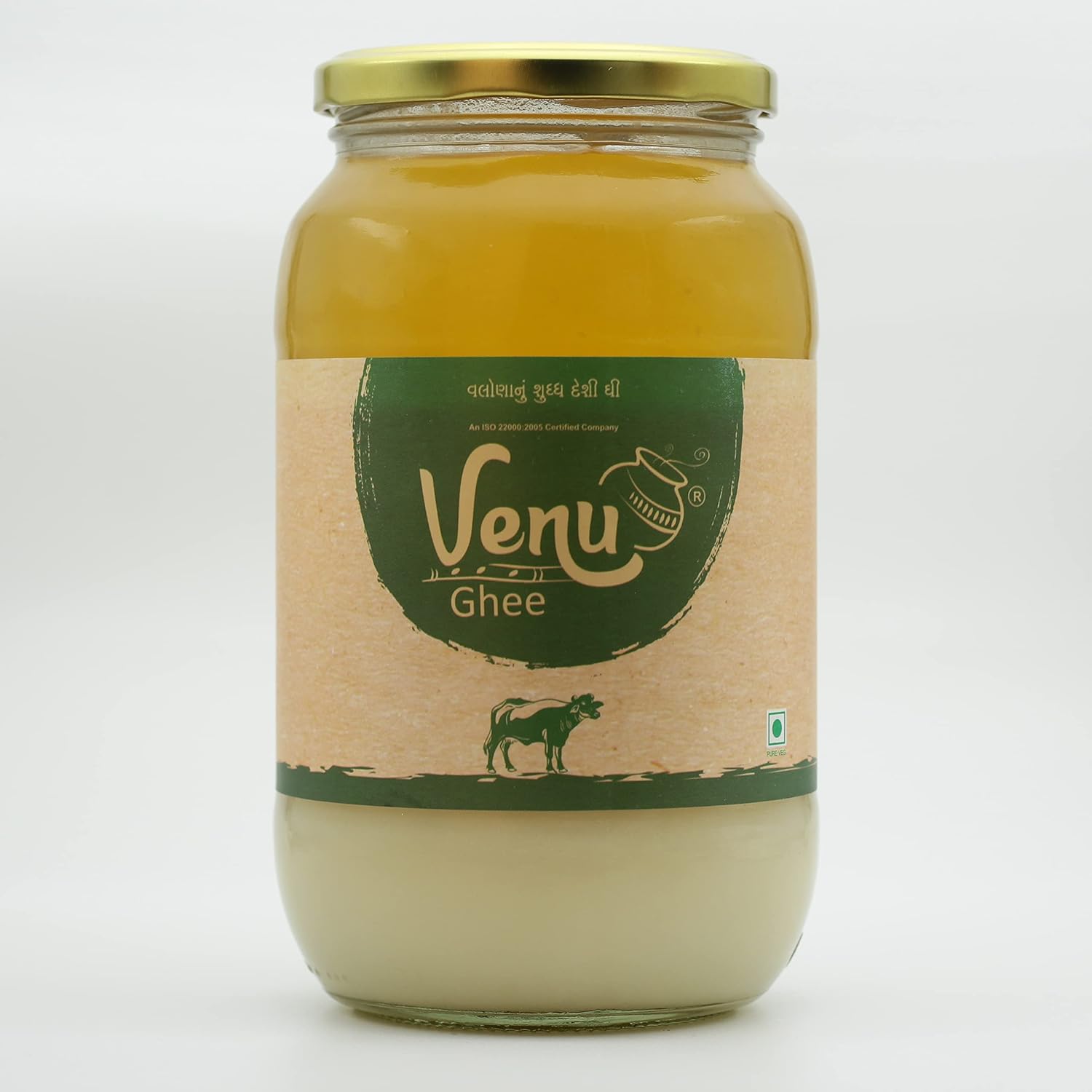 Venu Buffalo Ghee Aromatic & Pure, Bilona Padati, Sustainable Glass ...
