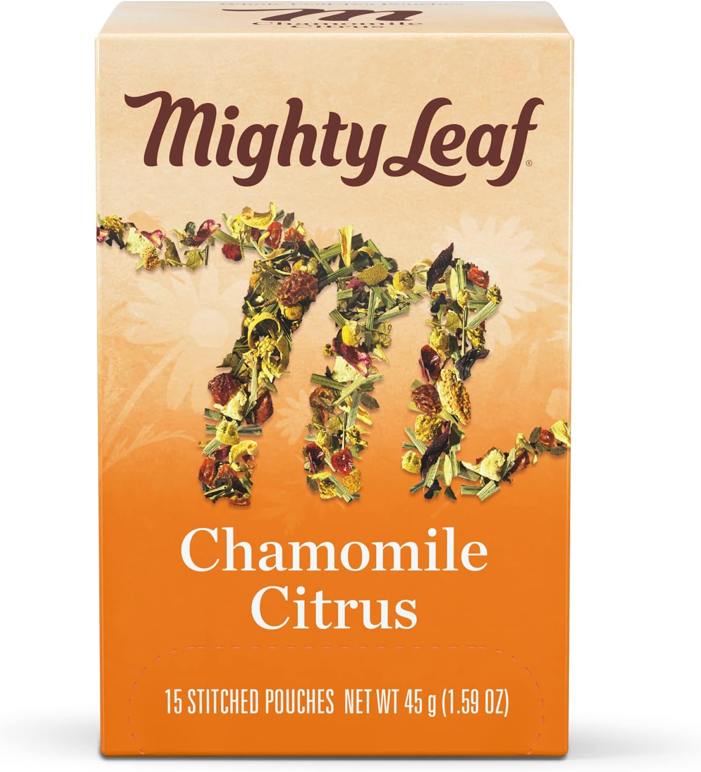 Amazon.com : Mighty Leaf Whole Leaf Tea Pouches, Chamomile Citrus, 15 ...