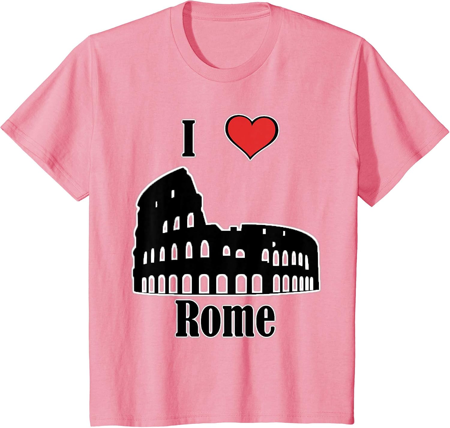 Amazon.com: I Love Rome Coliseum Souvenir T-Shirt Italy : Clothing ...