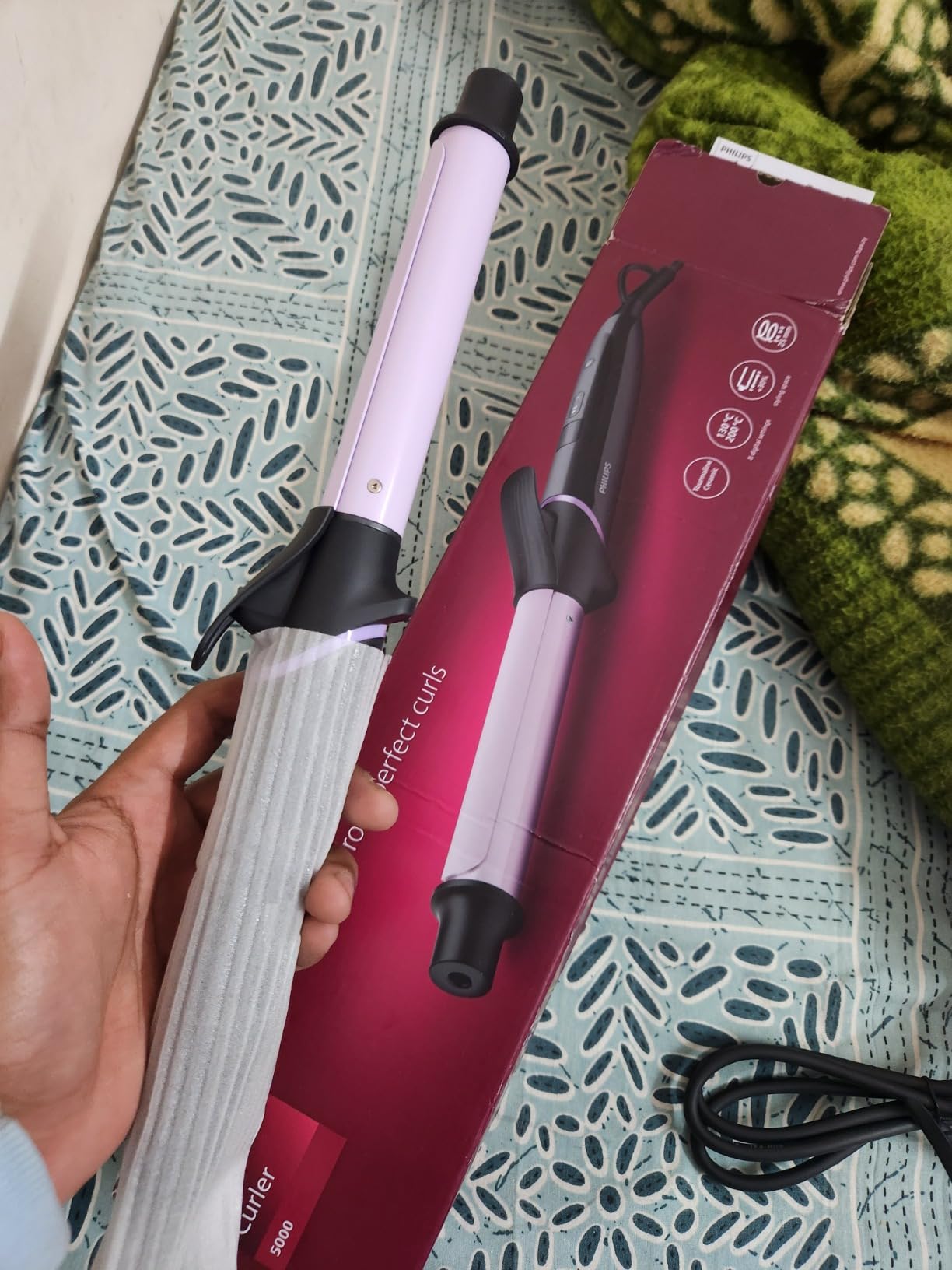 Philips New Hair Curler with 25MM Barrel | Tourmaline Infused Ceramic ...