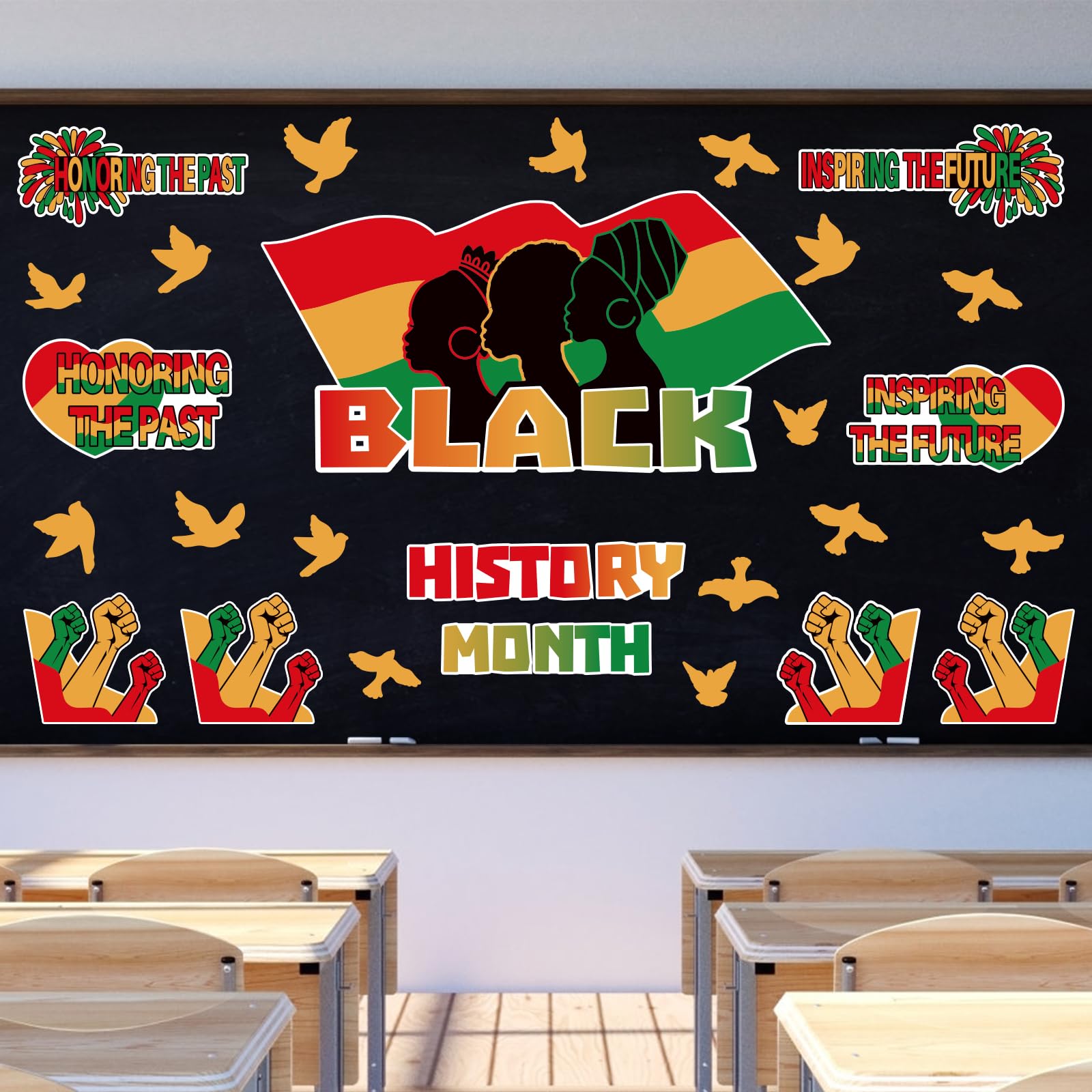 Snapklik.com : Ericair Black History Month Bulletin Board Decorations ...