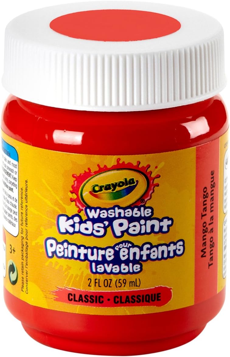 Amazon.com: Crayola Washable Kids Paint, 2 oz, Mango Tango : Toys & Games