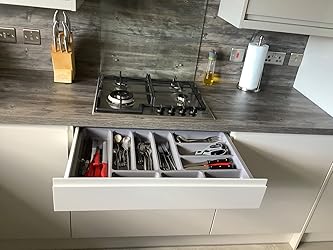 Plastic Cutlery Tray for Kitchen Drawers Insert Various Sizes ...