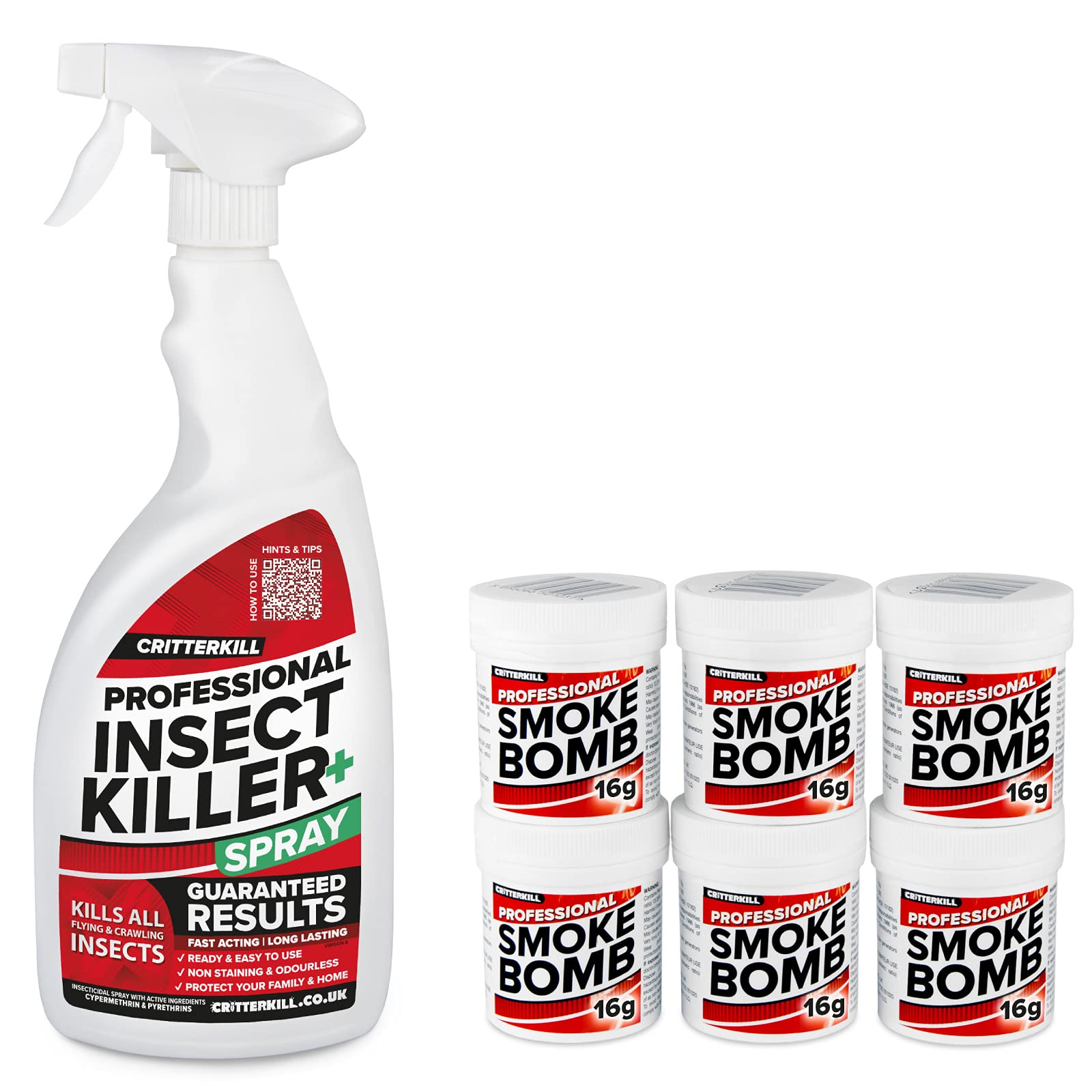 Critterkill1l Professional Insect Killer Spray 6 X 16g Pro Smoke ...