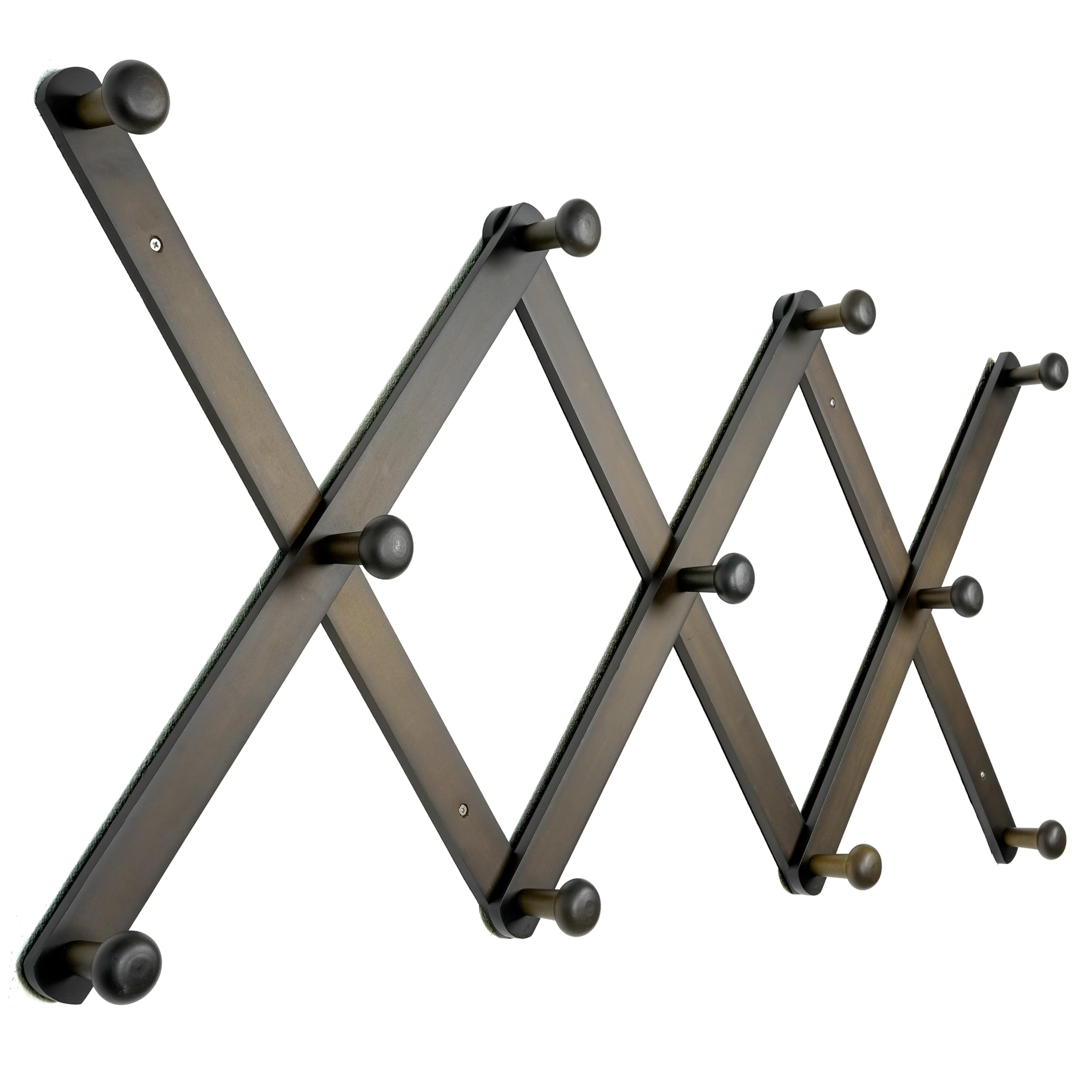 Amazon.com: SKOLOO Wooden Wall Hat Rack, Large Accordion Wall Hanger ...