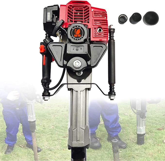 GUNDAN Petrol Post Driver for Wooden Posts, 2-Stroke Fence Knocker ...