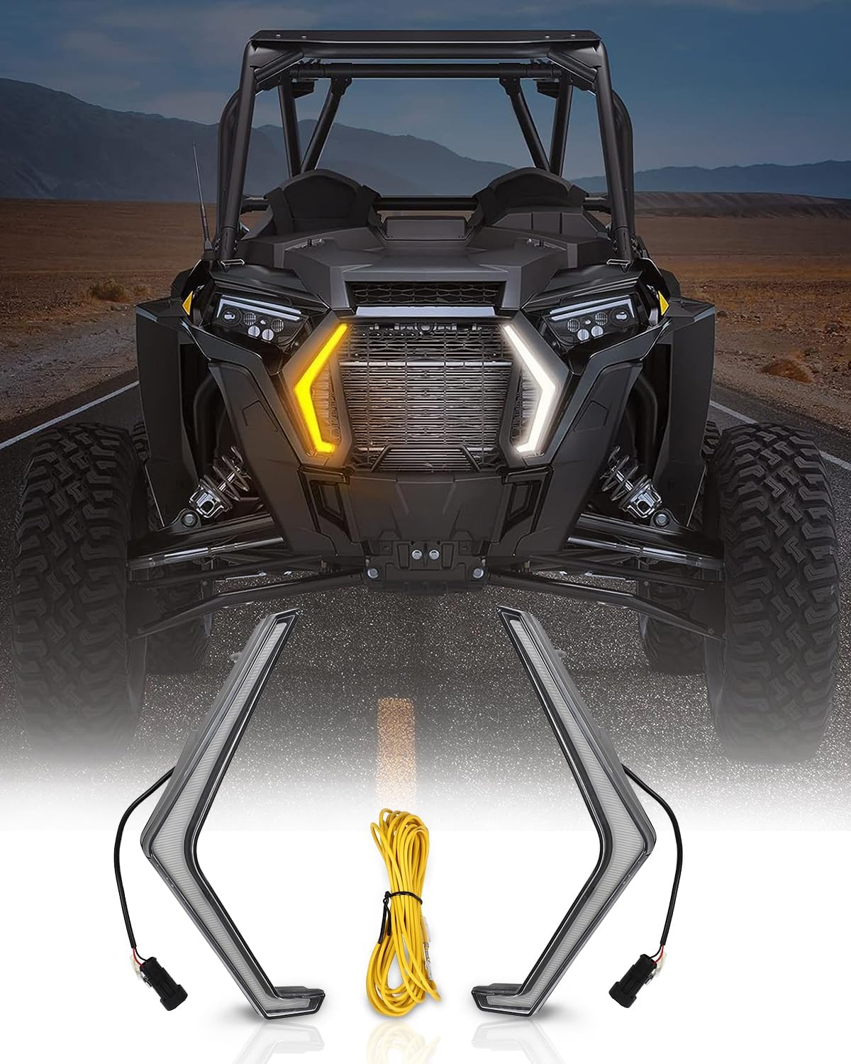 Amazon.com: Goottan RZR XP Fang Lights, IP67 Turn Signal & Center ...
