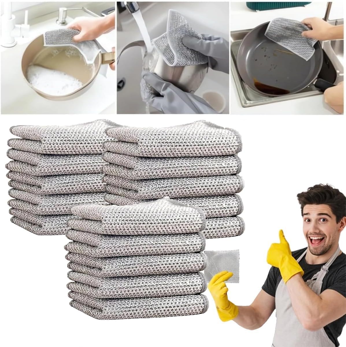 Multifunctional Wire Dishcloth for Kitchen ，Multipurpose Wire ...