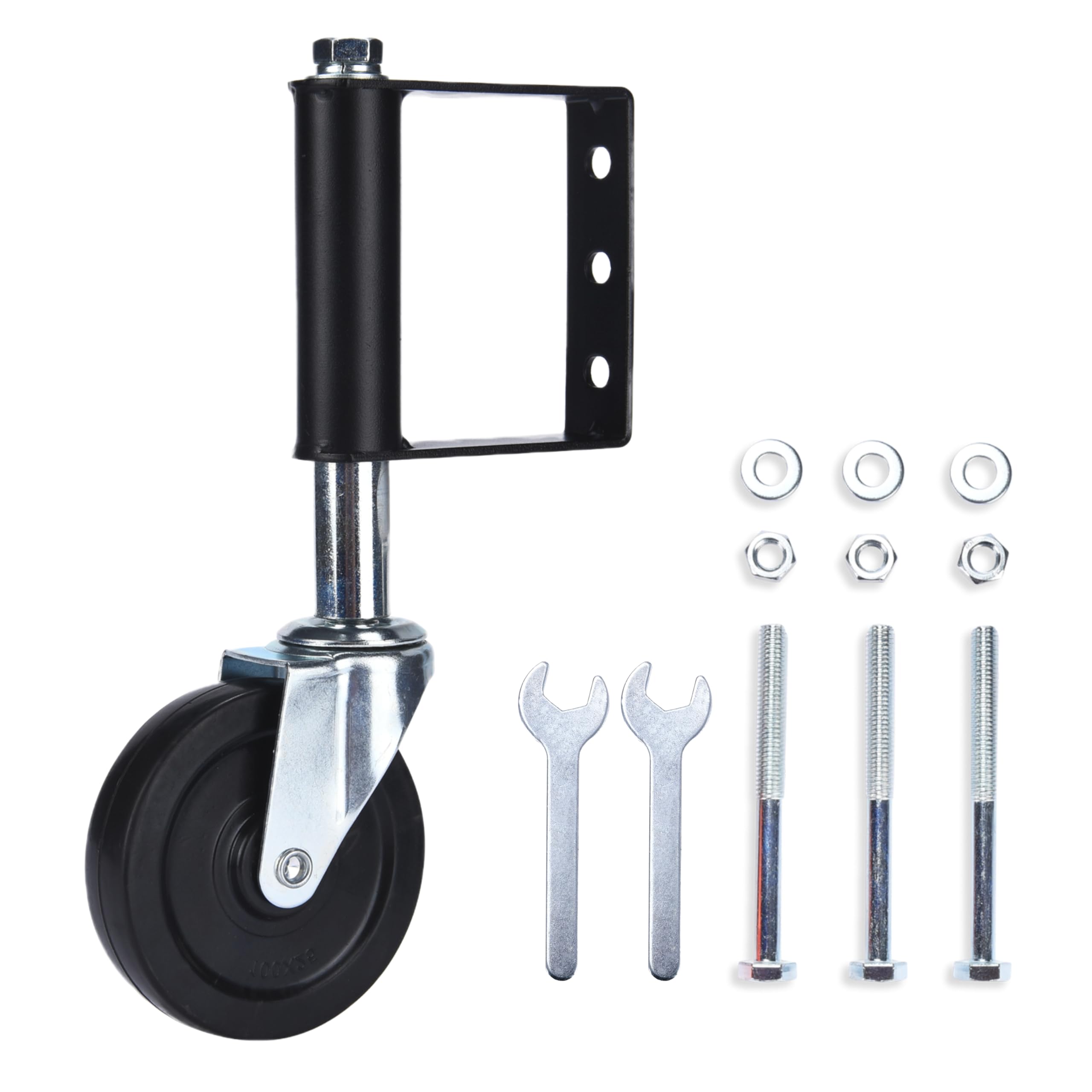 Bolt Dropper Spring Gate Wheel Rollers - Heavy Duty Metal Steel Fence ...