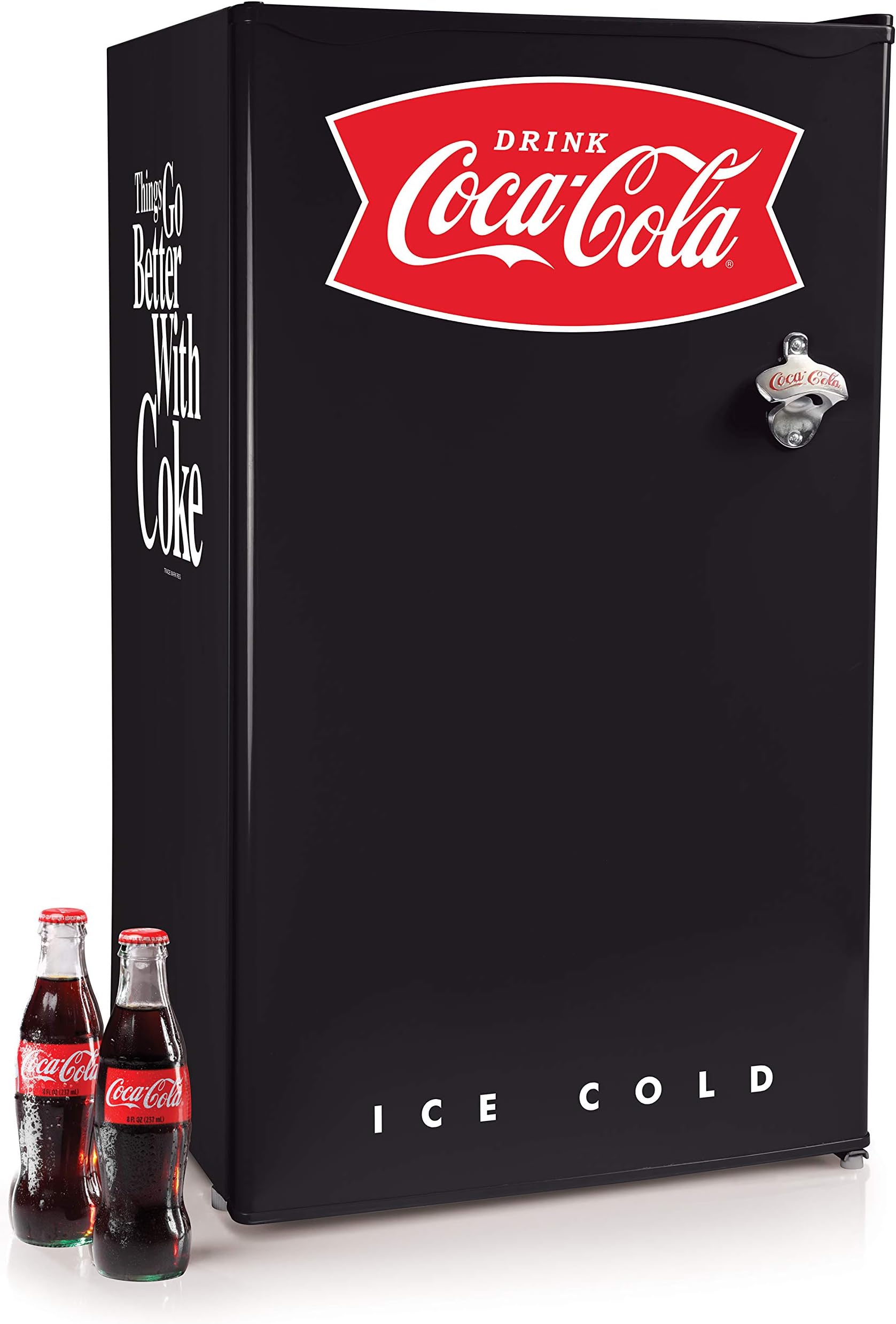 Amazon.com: Nostalgia Coca-Cola Refrigerator with Freezer, 3.2 Cu. Ft ...
