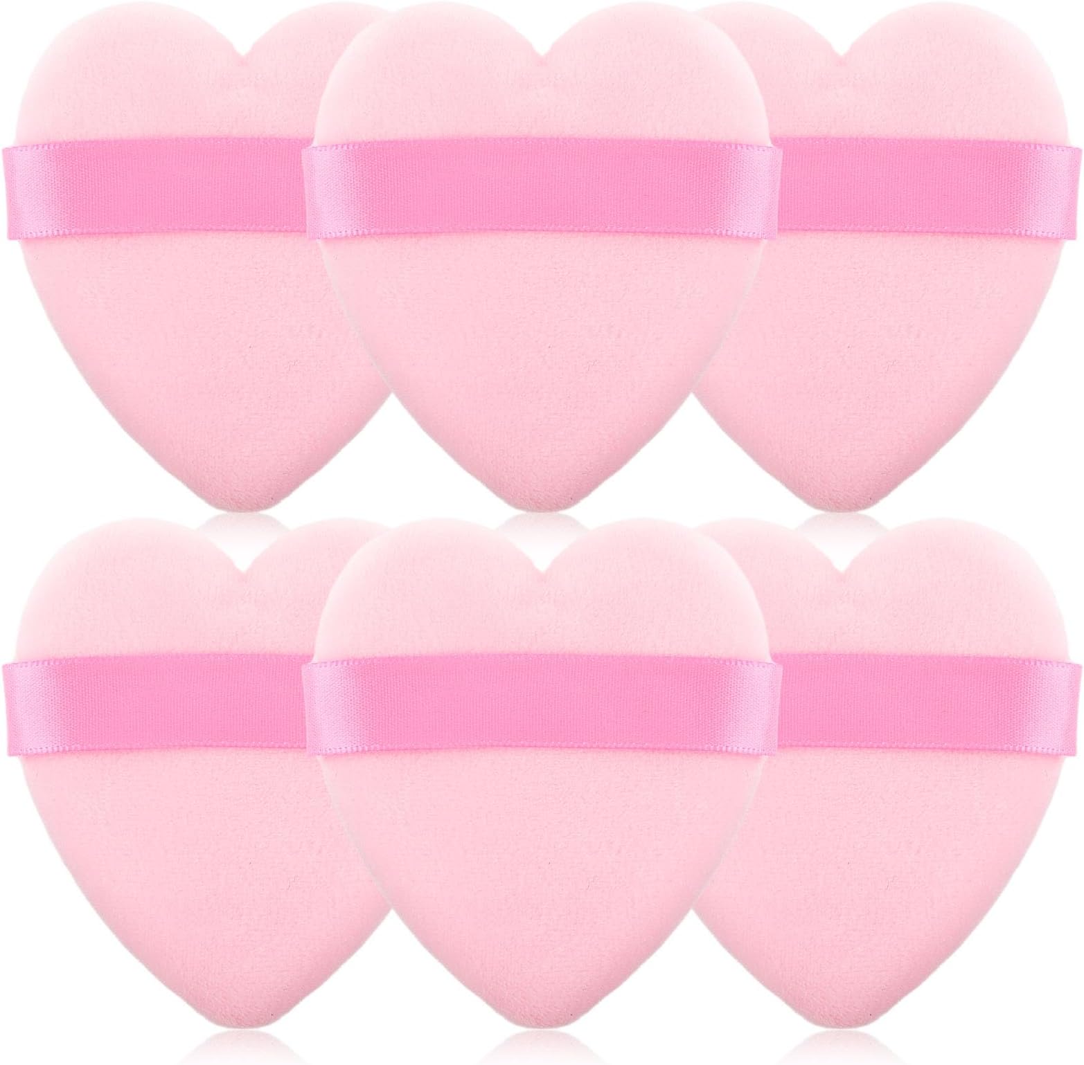 Amazon.com : Heart Shaped Make Up Puff | Soft And Thick | Washable ...