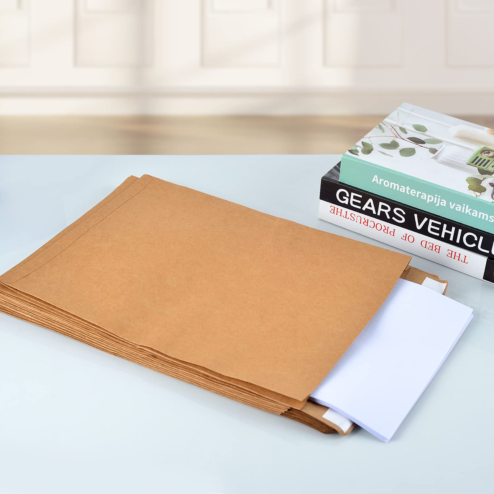 Shipping Envelopes 25 Expandable Kraft Envelopes - Large Self-Sealing ...