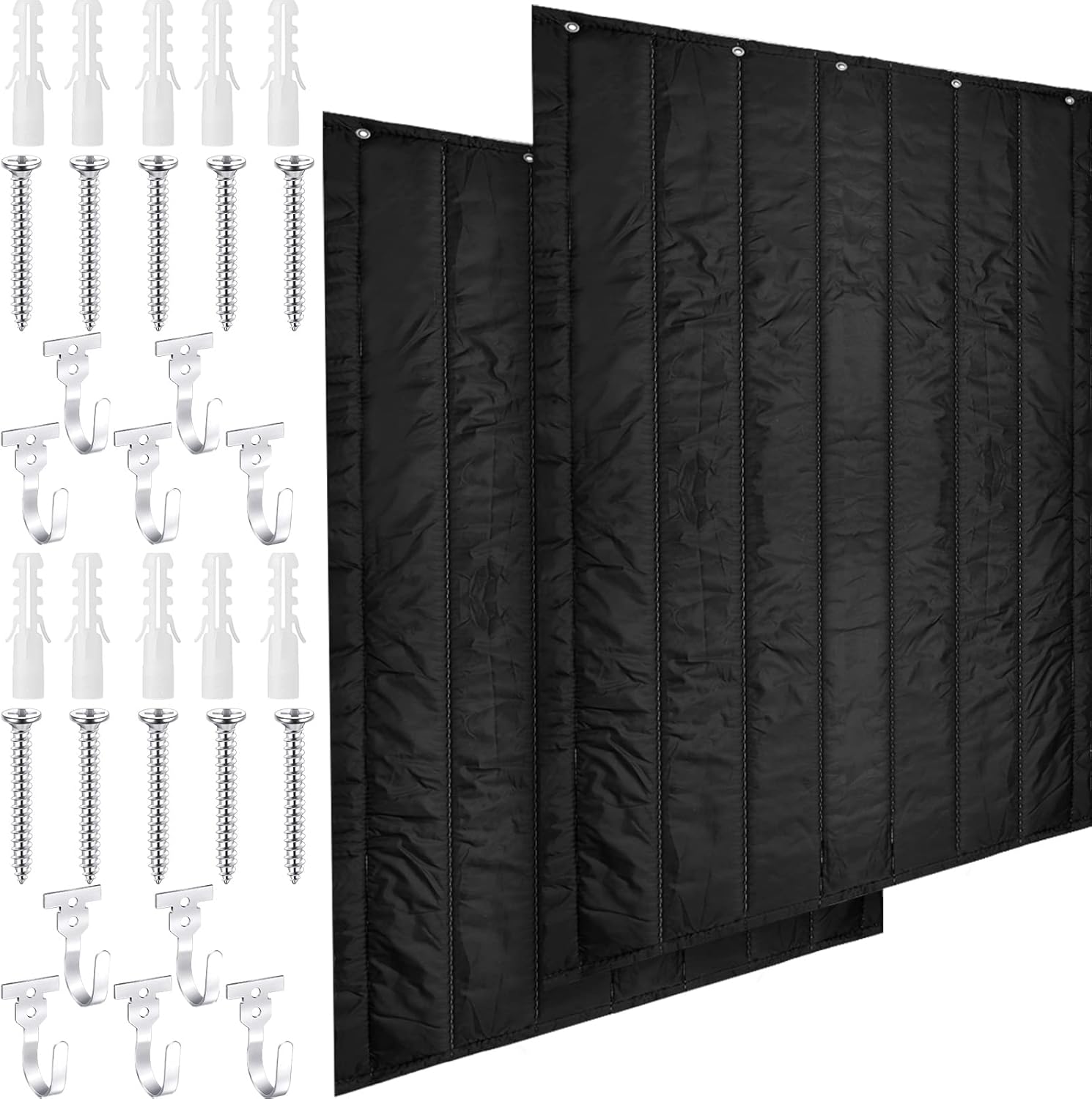 Amazon.com: 2 Pcs Large Soundproof Blanket Sound Dampening Soundproof ...