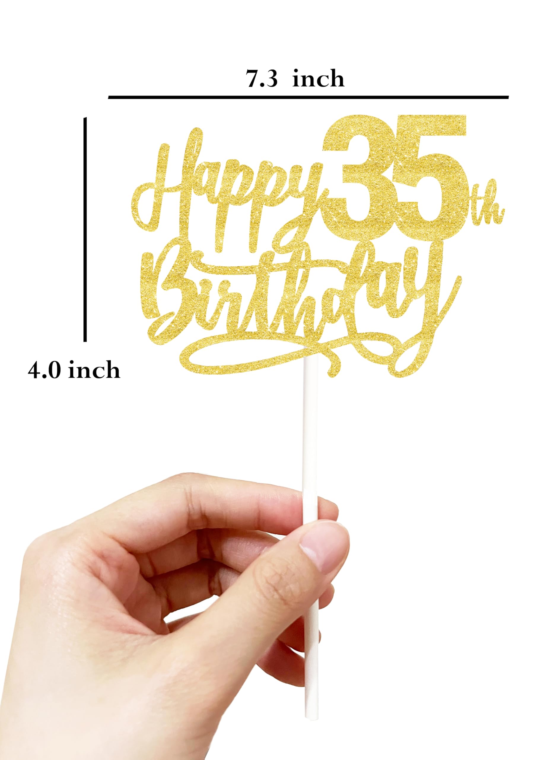 Snapklik.com : 35 Birthday Cake Toppers, 35th Birthday Decorations ...