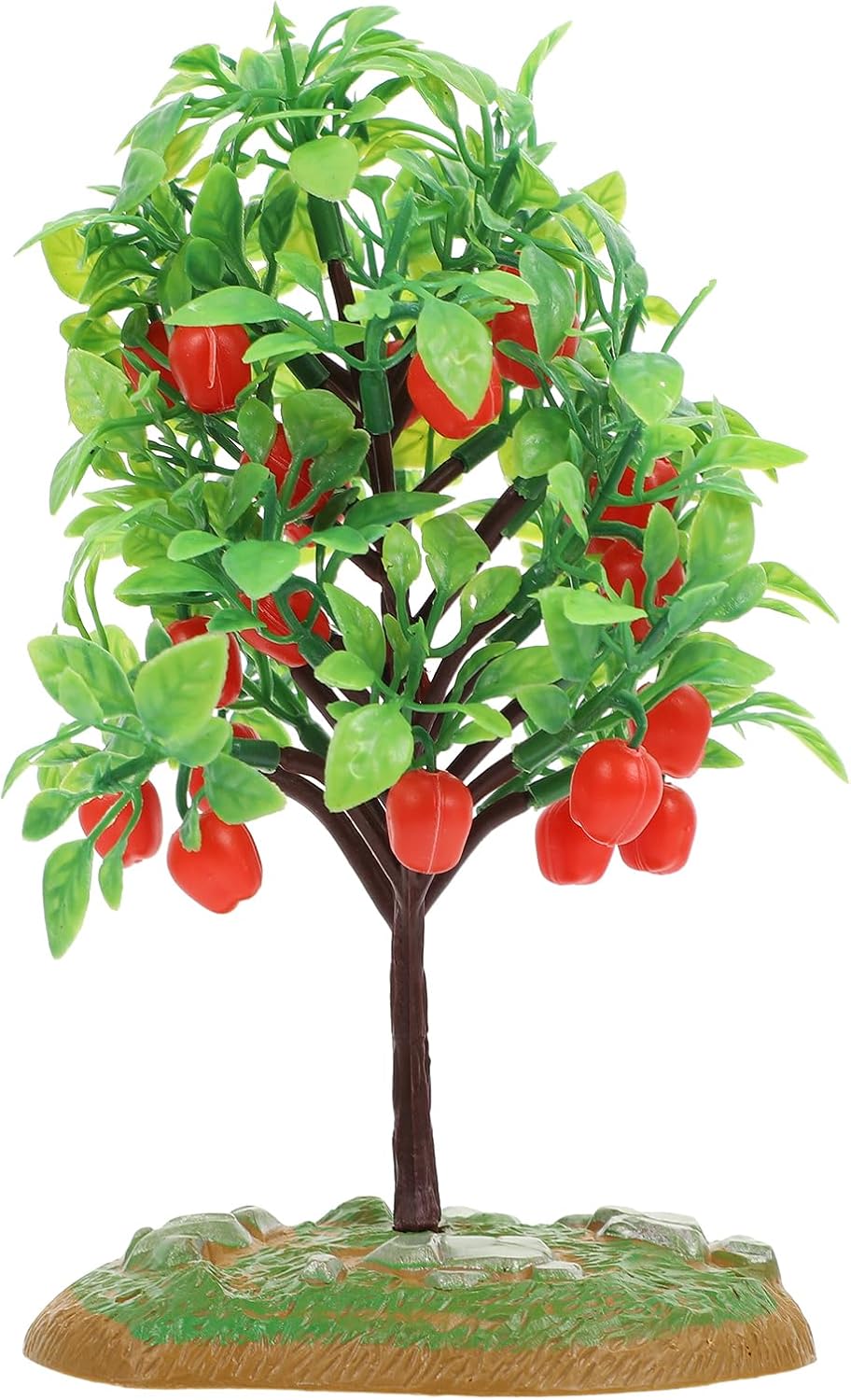 Amazon.com: 2pcs Simulation Apple Tree Model Artificial Fruit Tree ...