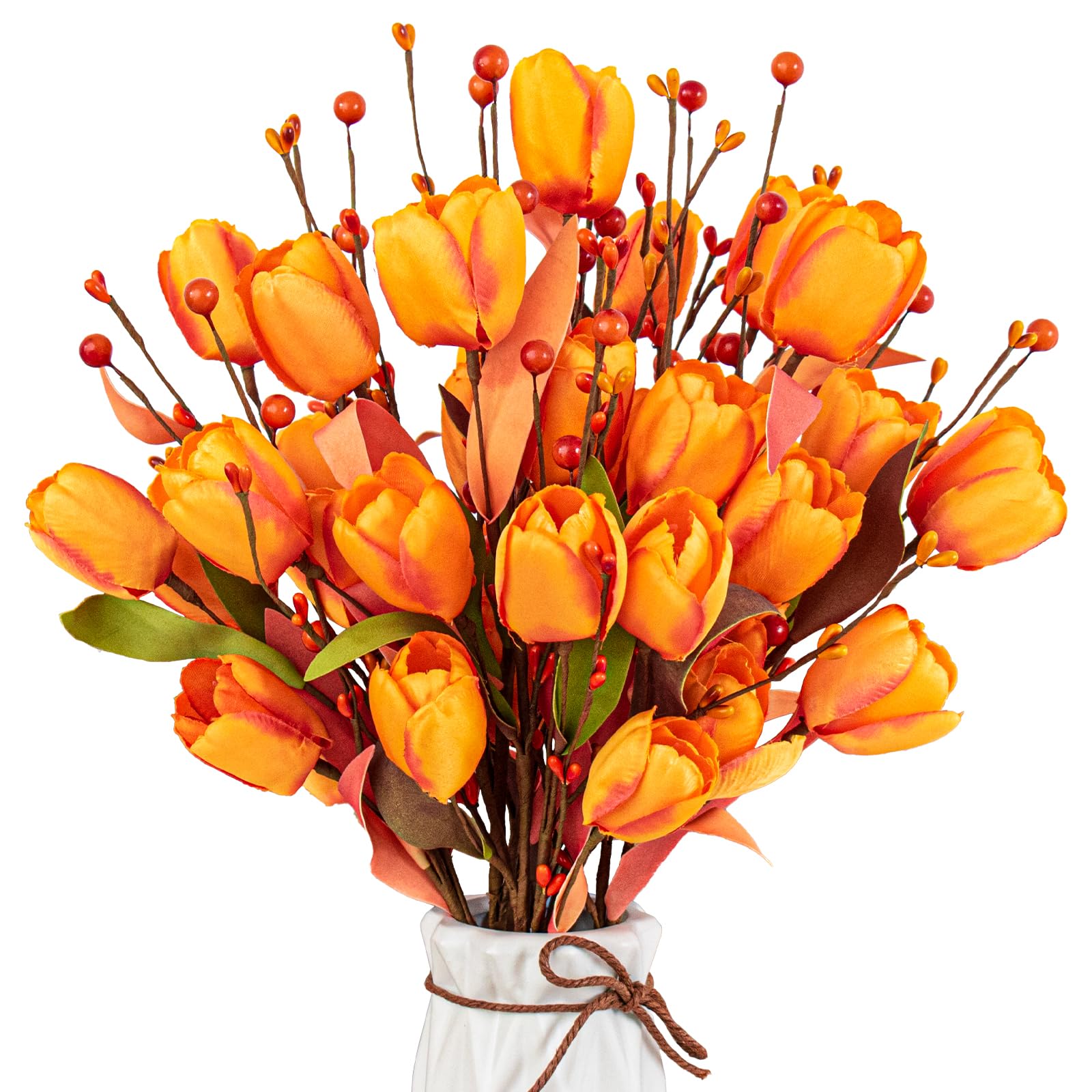 Amazon.com: Yawwind 6PCs Artificial Fall Flowers 17 Inches Fall Floral ...