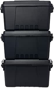 Plano Sportsmans Trunk-Small-Black Hunting Storage Box 55L Rectangular ...