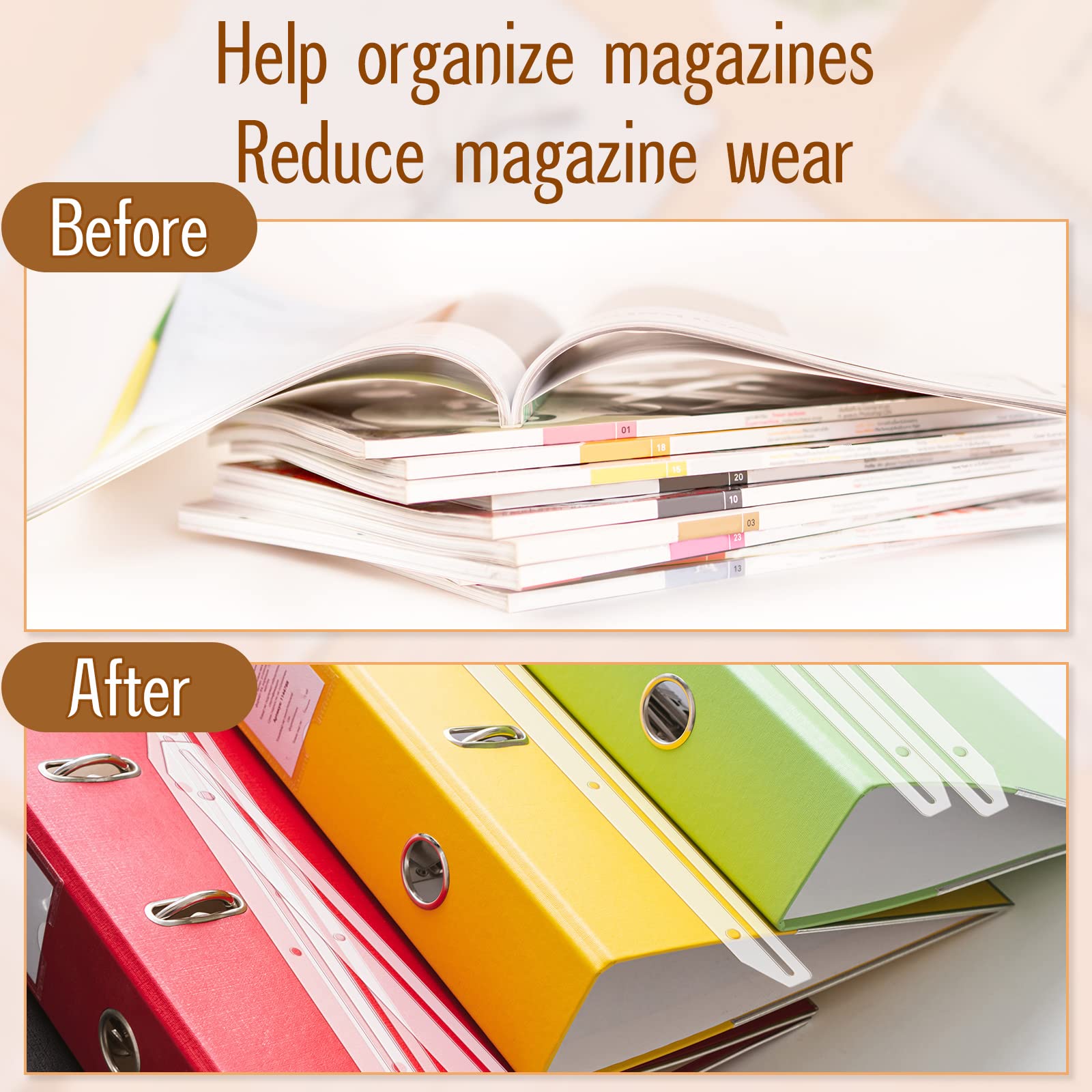 Snapklik.com : Fabbay Magazine Holders For Binders 3 Hole Punched ...