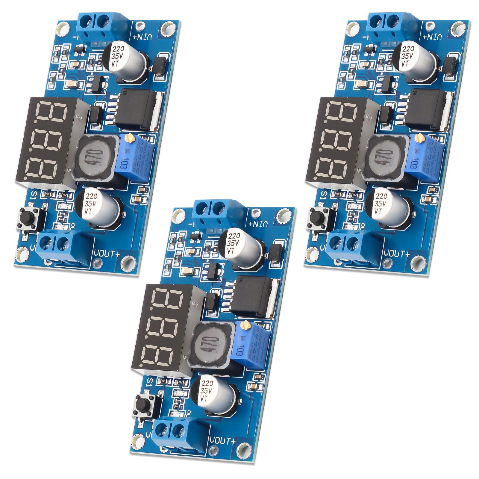 Amazon.com: LM2596 DC-DC Buck Power Converter Module, AYWHP 3 PCS ...
