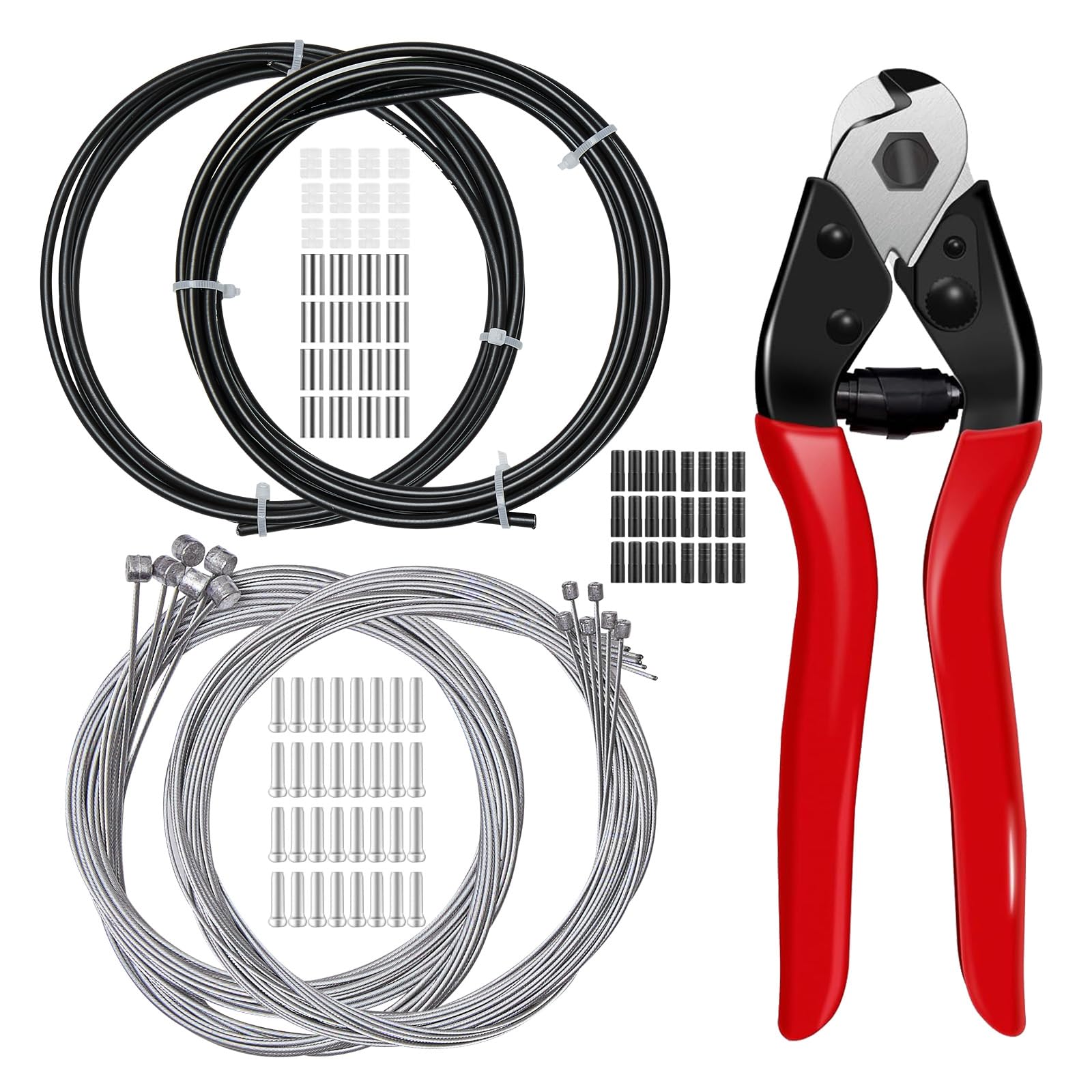 Amazon.com : TFUTLT 103Pcs Bike Brake Cable Kit with Stainless Steel ...
