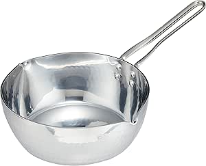 Amazon.com: Endoshoji TKG AYK7004 Single Handled Pot, Snow Flat Pot, Size Indicator, 7.9 inches ...