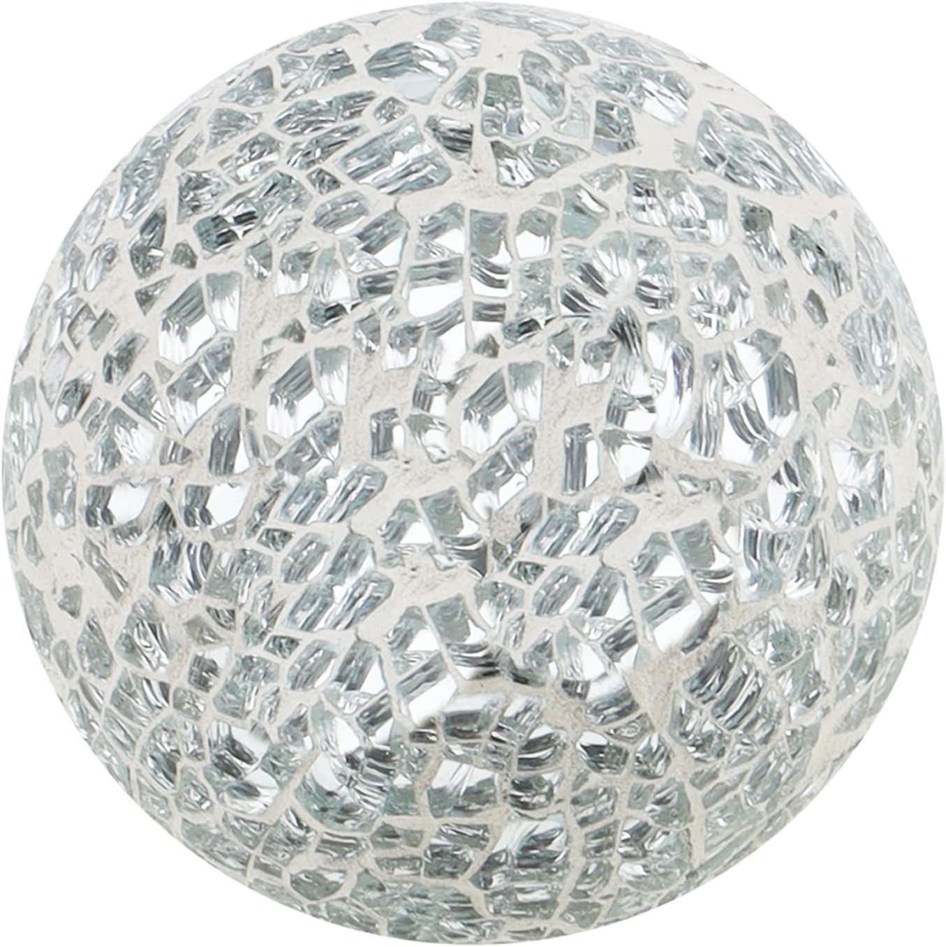 Amazon.com: Woration 1 PC Silver Decorative Glass Christmas Balls ...