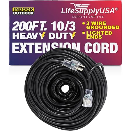 Southwire 191800008 6/3 & 8/1 SEOW, 50 Amp Rating, 125/250-Volt Outdoor ...