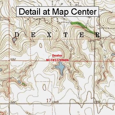 Amazon.com: USGS Topographic Quadrangle Map - Dexter, Kansas (Folded ...