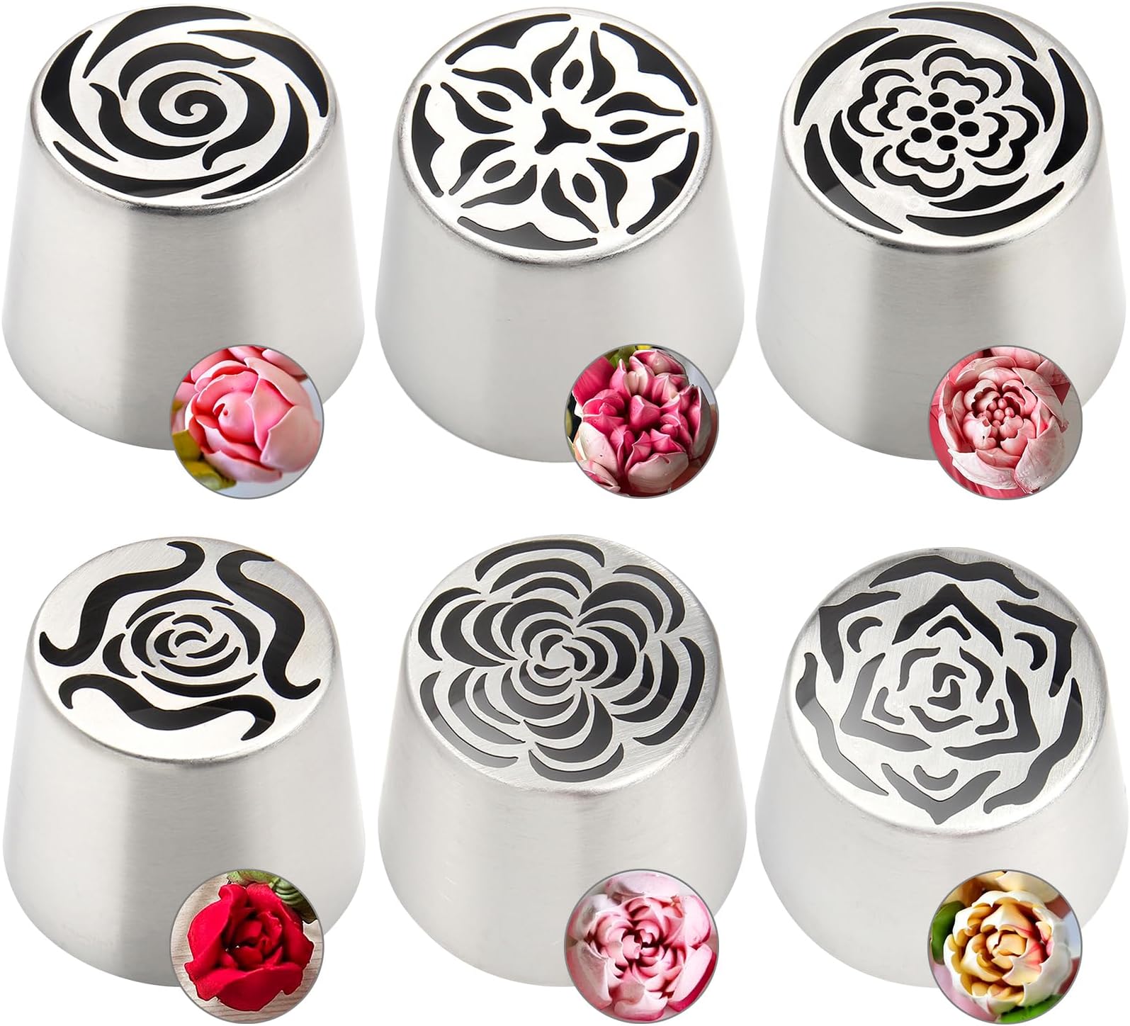 Amazon.com: Wilton Tip Set (Easy Blooms Pink) - Rose: Home & Kitchen