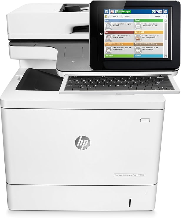 Amazon.com: HP Color LaserJet Enterprise Flow MFP M577z | Streamline ...