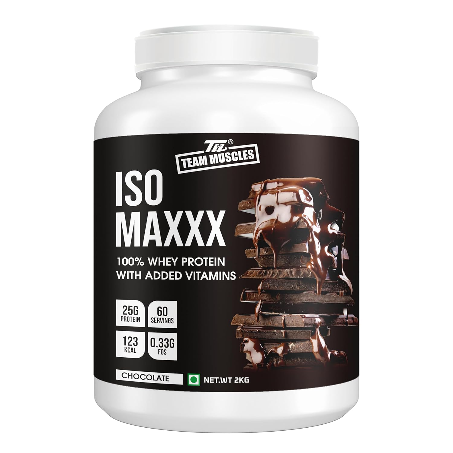 TM WITH TEAM MUSCLES ISO MAXX Protein - 2 kg (Chocolate) | ISO Protein ...