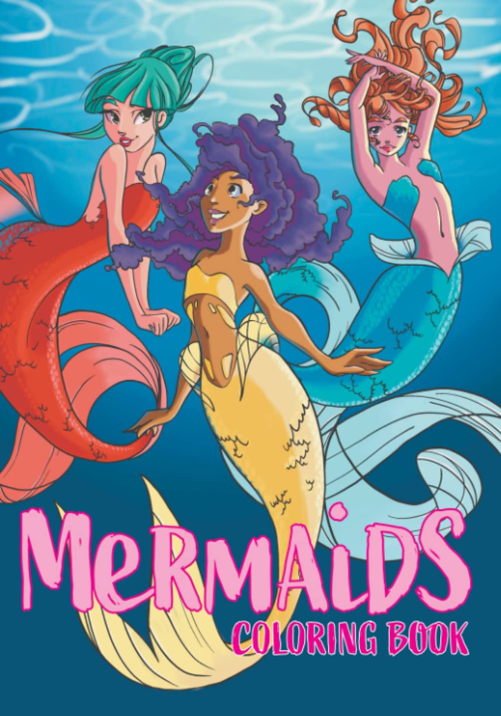 MERMAIDS - Coloring book: 35 original mermaids illustrations to color ...