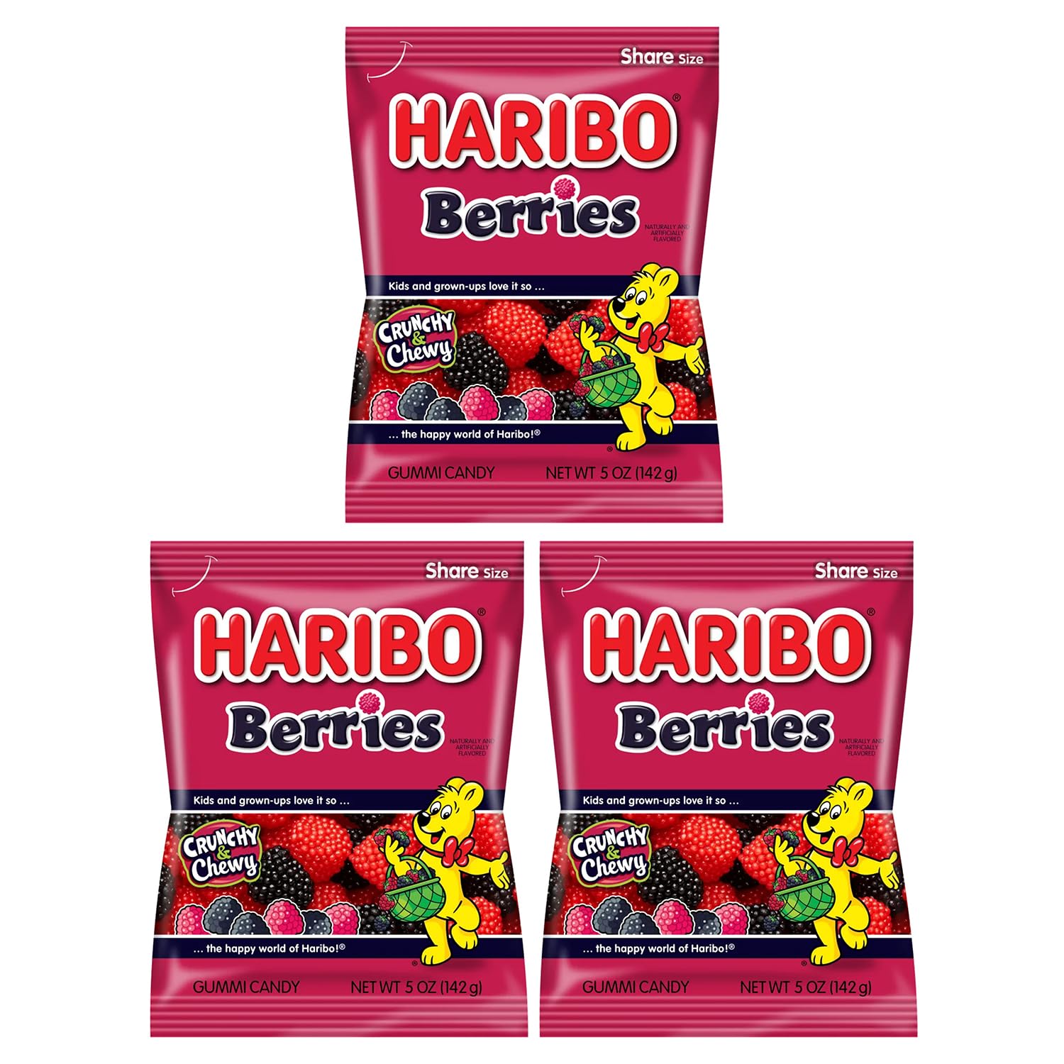 Amazon.com : Haribo Berries Gummi Candy | Perfect For Movie Theaters or ...