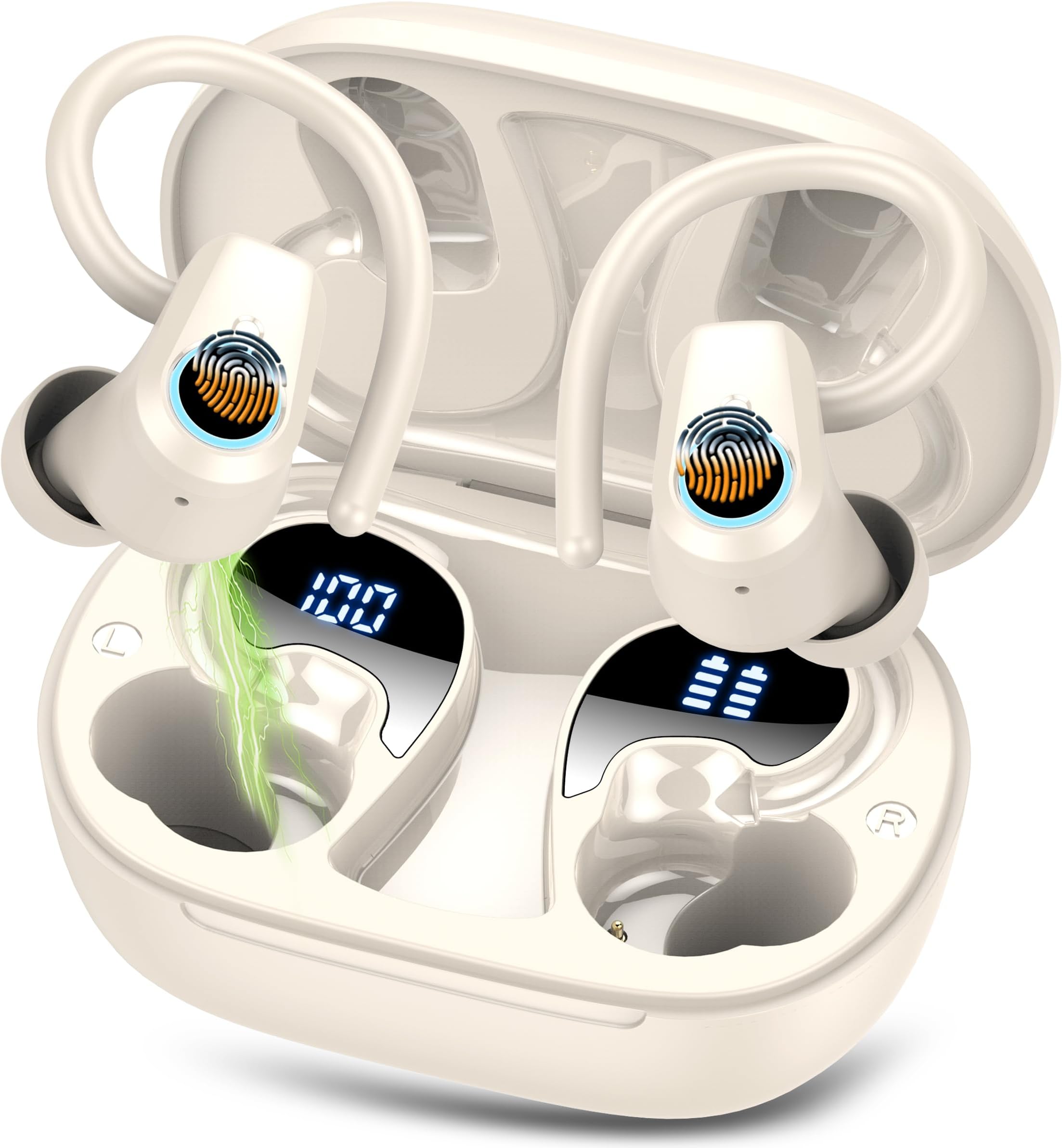 Amazon.com: Wireless Earbuds, Bluetooth 5.3 Headphones Sport, In Ear ...