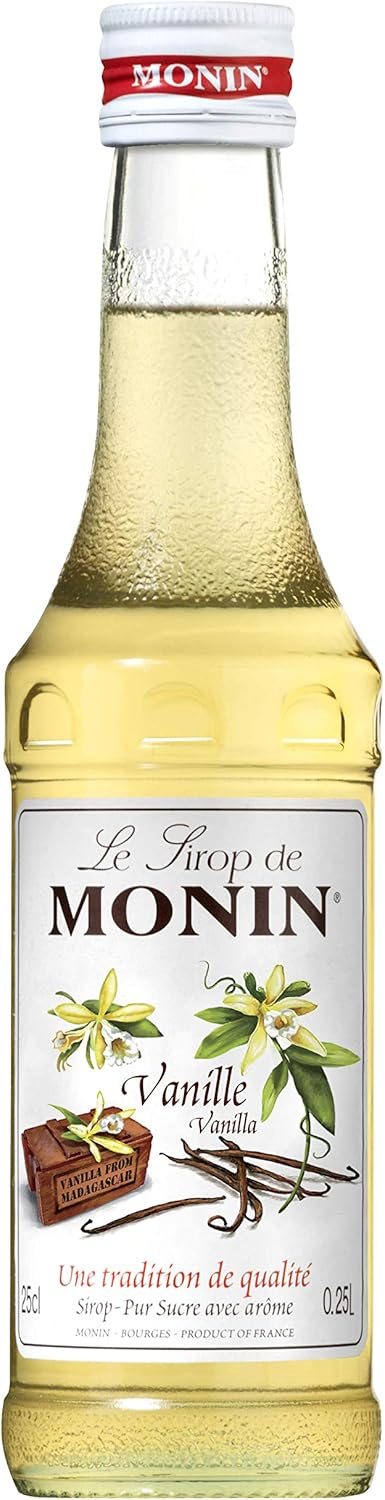 Monin Sciroppo alla Vaniglia, Dolciumi, Accessori Bar, Cocktail, Bottiglia da 250ml : Amazon.it ...