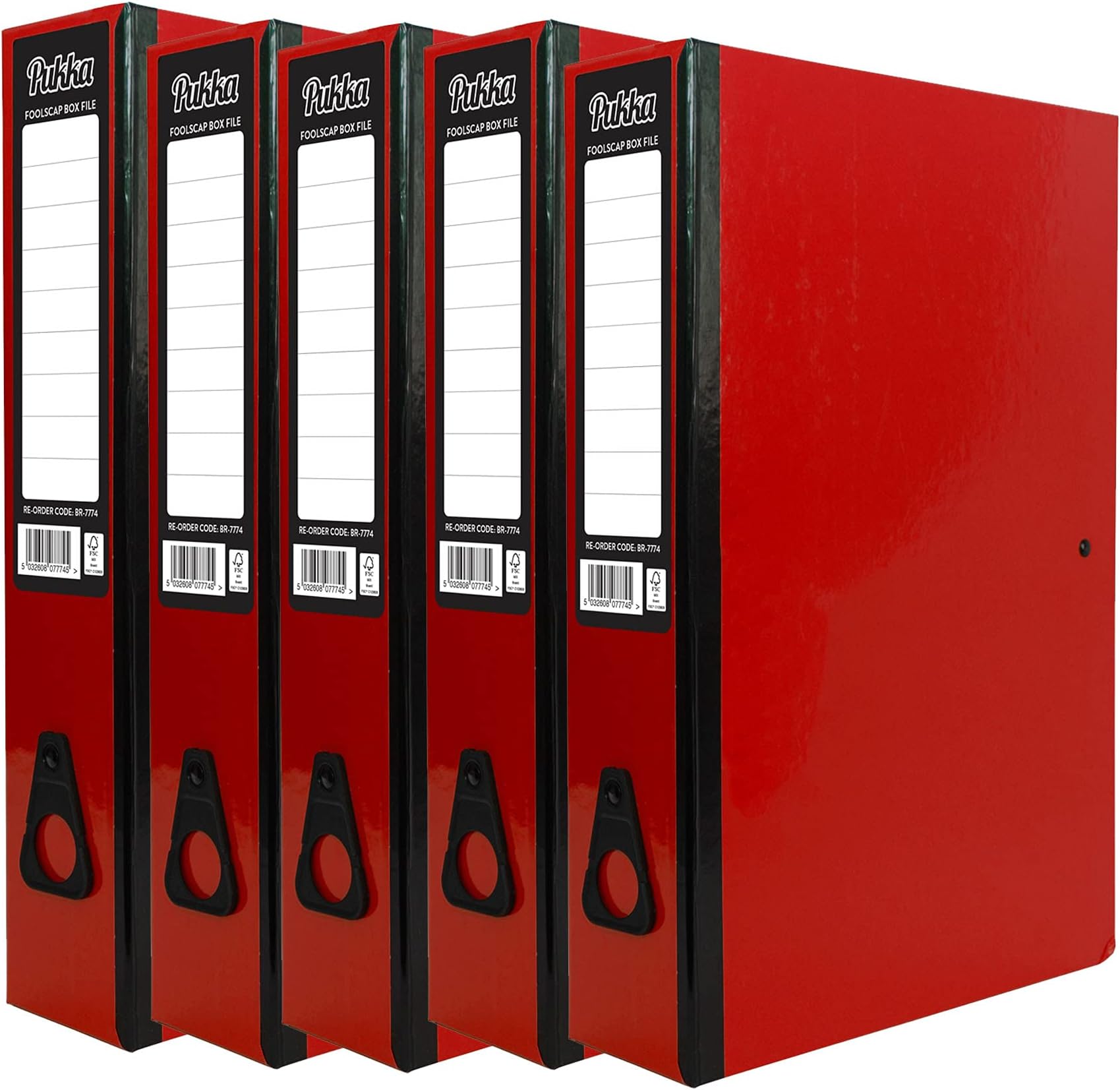 Pukka Pads 3 x Pukka Foolscap A4 Glossy Box Files with Document Clip ...