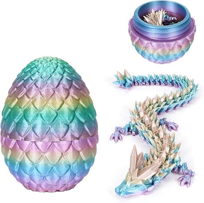 Amazon.com: 3D Printed Dragon Egg, Dragon Eggs with Dragon Inside ...