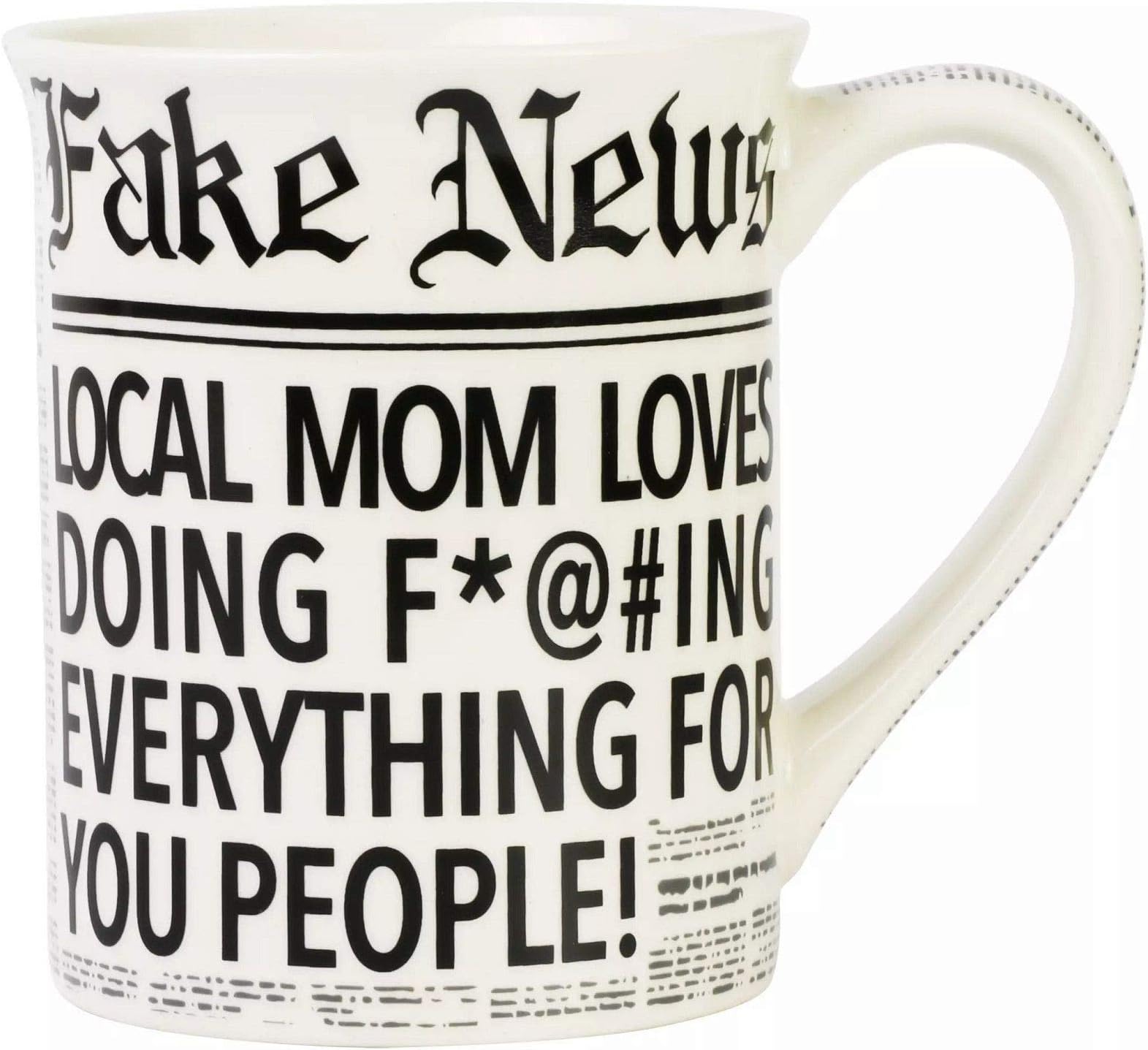 Amazon.com: Enesco Our Name is Mud Fake News Dad Jokes Coffee Mug, 16 ...