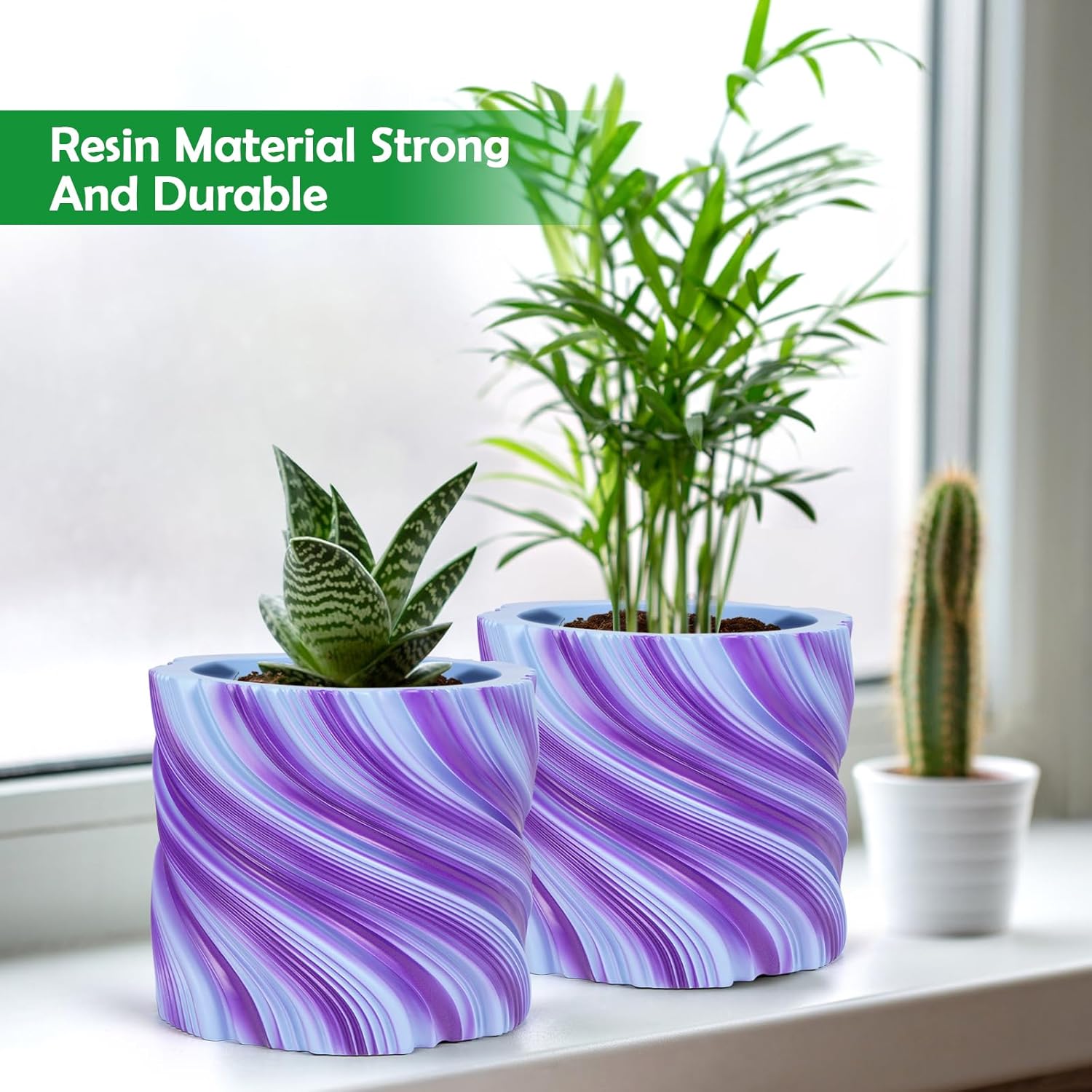 Macetas de interior. Macetas de 6.5 pulgadas para plantas de interior ...