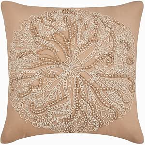 Amazon.com: The HomeCentric Euro Sham Cover, Beige 26x26 inch (65x65 cm ...